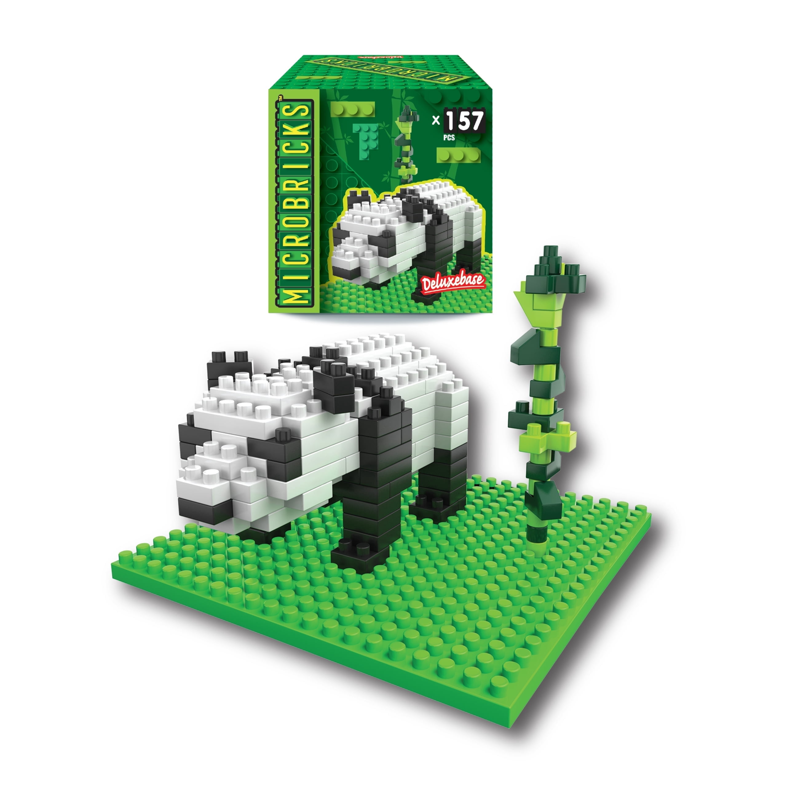 Microbricks Panda by Deluxebase | Jungle-Themed 3D Mini Blocks Puzzle ...