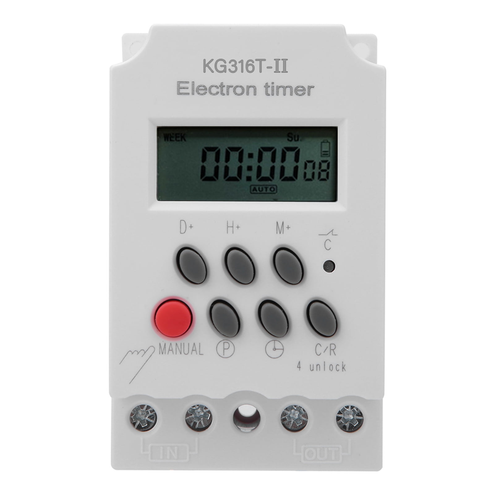 Microcomputer Intelligent Electronic Timer Switch, 220VAC 30A Large ...