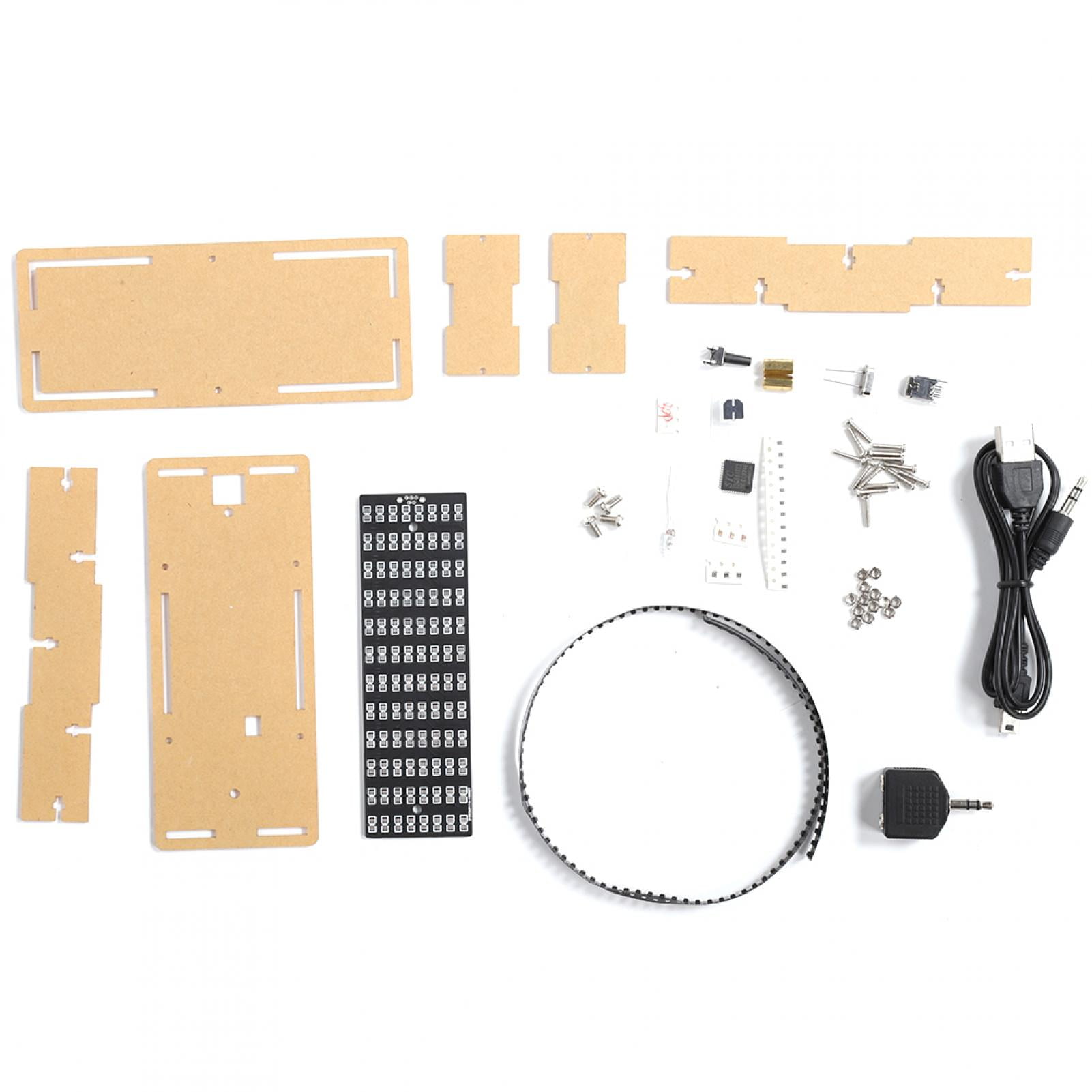 Microcontroller LED Electronic Music Spectrum Display Kit DIY Spectrum ...