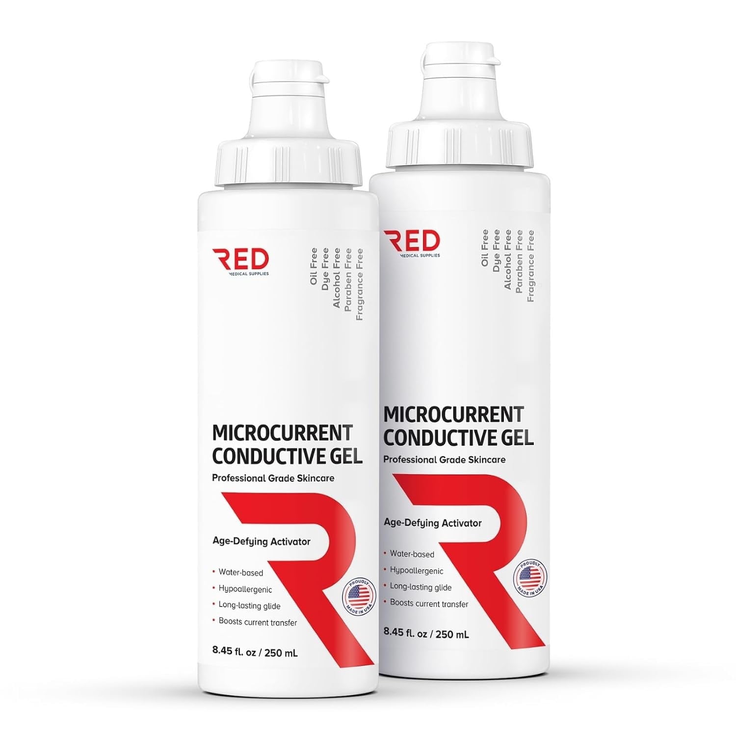 Microcurrent Conductive Gel, 2 Bottles, 8.45 fl oz / 250mL - Long ...