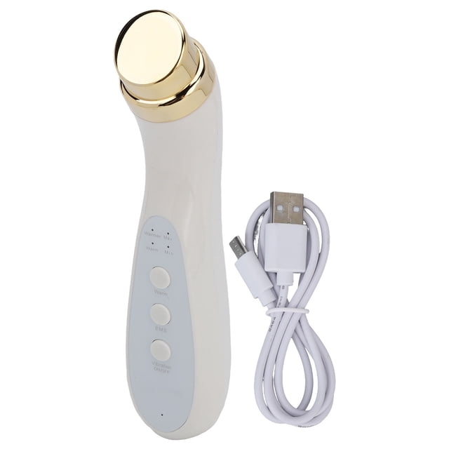 Microcurrent EMS Hot Compress Vibration Facial Beauty Massager ...