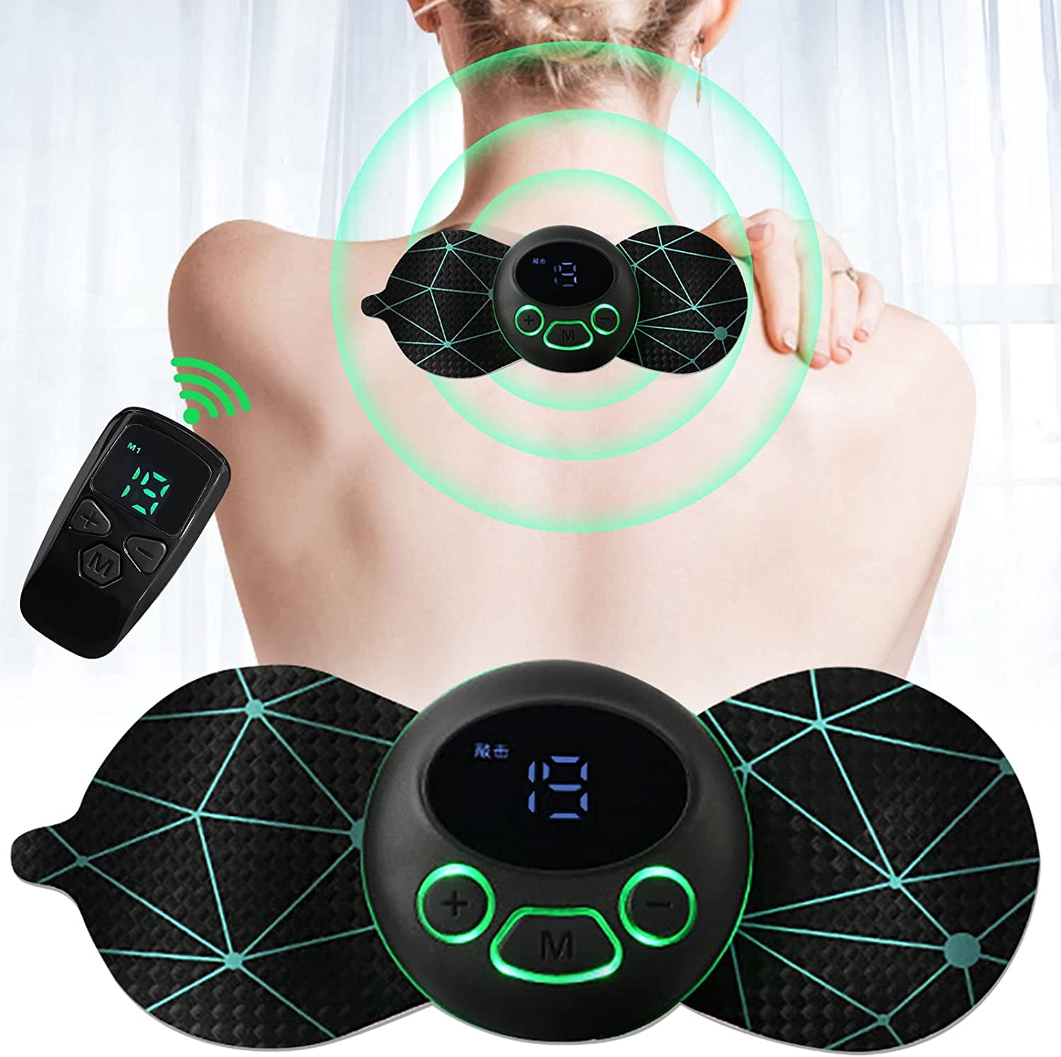 Microcurrent EMS Mini Massage Device, Mini Electric Massagers, Cordless ...