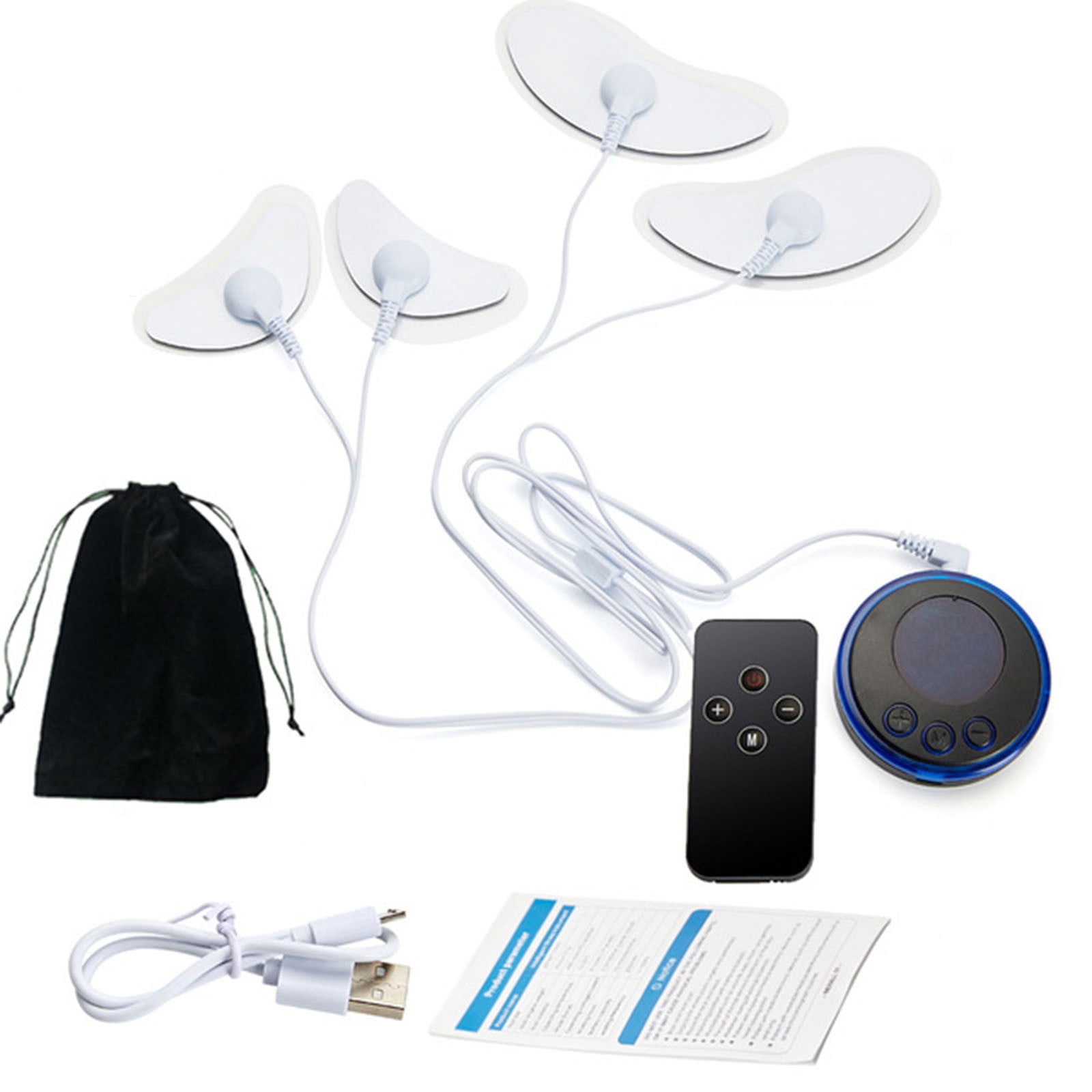 Microcurrent Face Massager with Patch Pads, Facial Stimulator with 8 ...