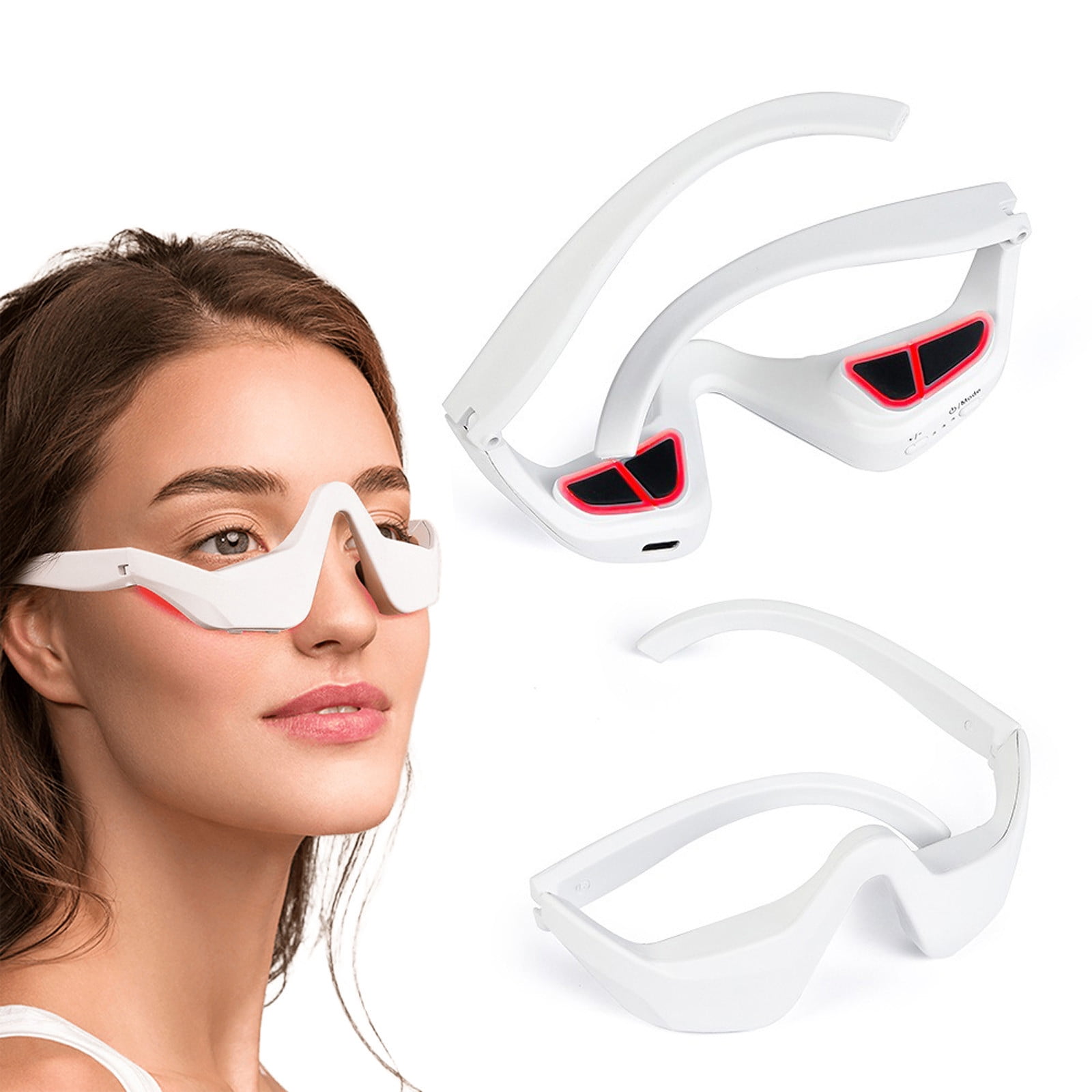 Microcurrent Red Light Eye Massager Device, Reduces Dark Circles ...