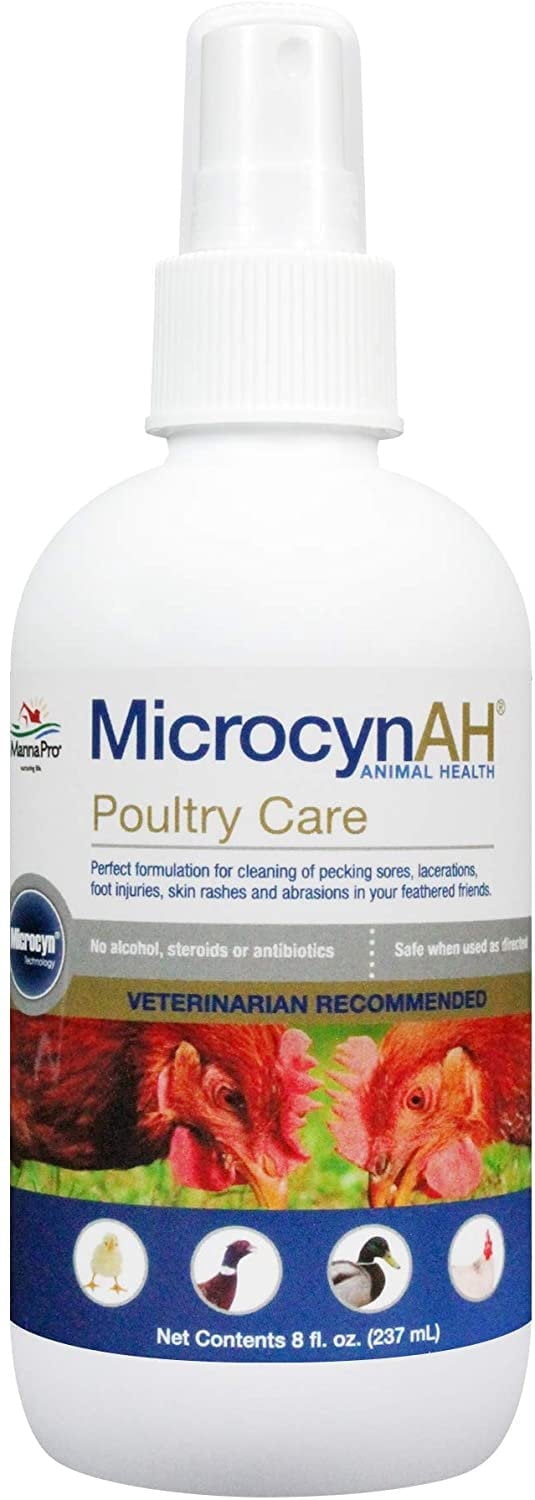 MicrocynAH Avian and Poultry Wound Cleaning care Spray 8oz - Walmart.com