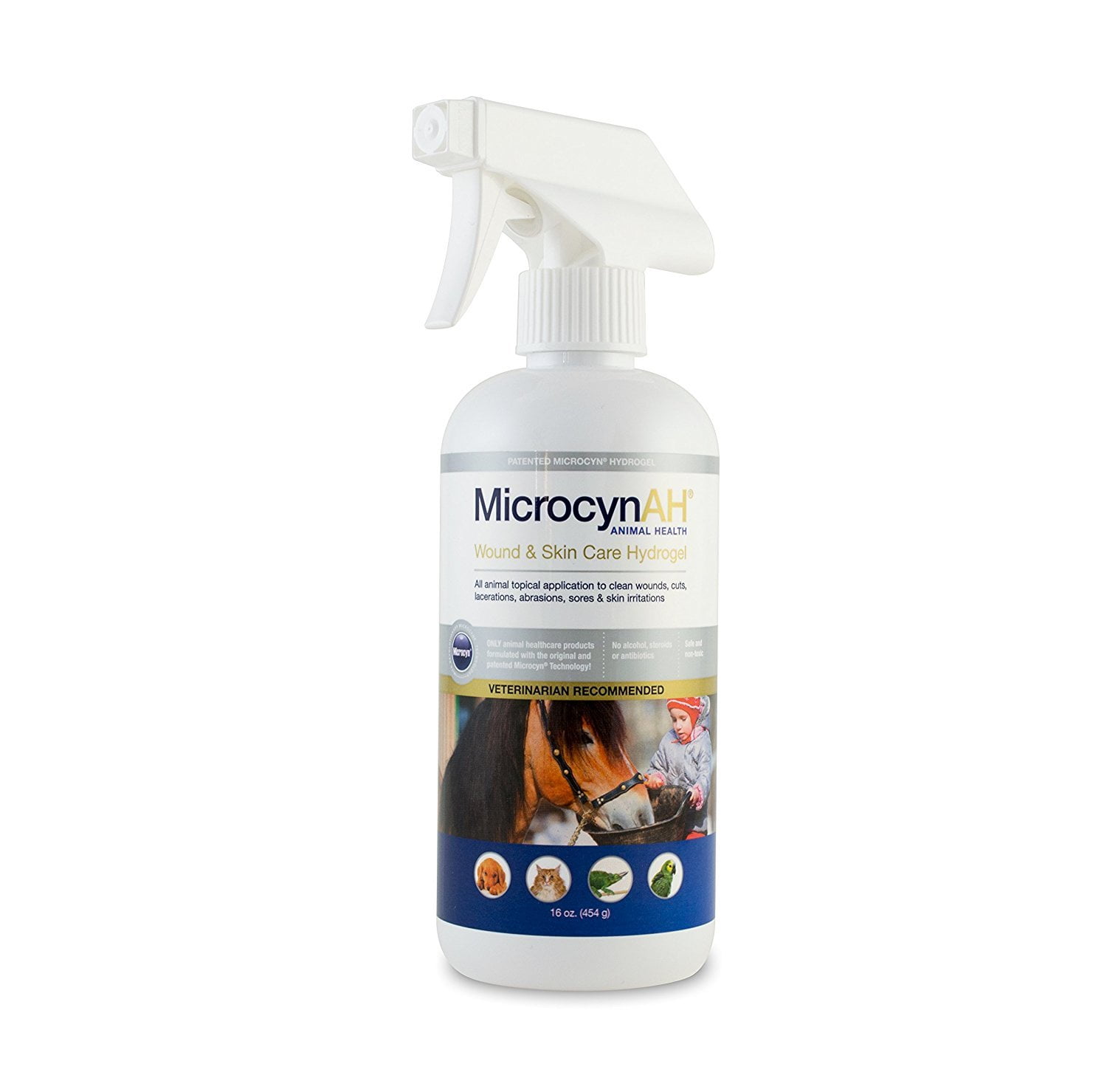 Manna Pro MicrocynAH Safe Animal Medication, Wound & Skin Care Hydrogel ...