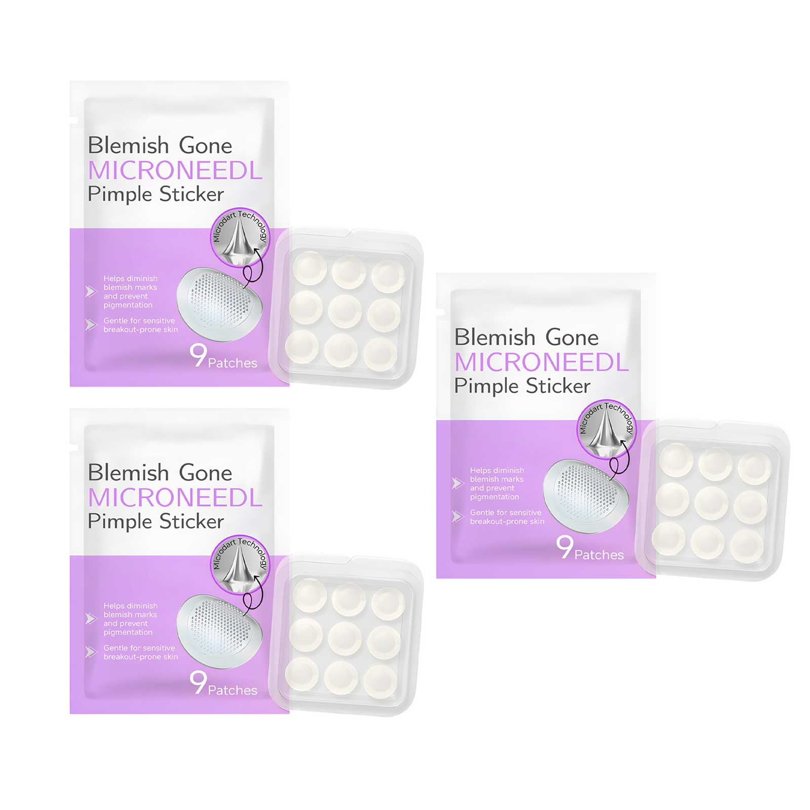 Microdart Pimple Patch for Face with Hydrocolloid, Painless Acne ...