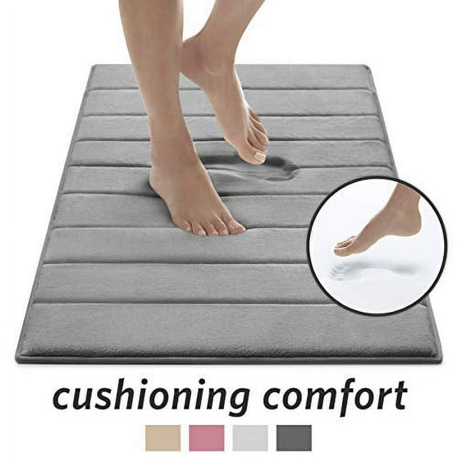 Microdry CoreTex Memory Foam Bath Mat with GripTex Base, 21"x34 ...