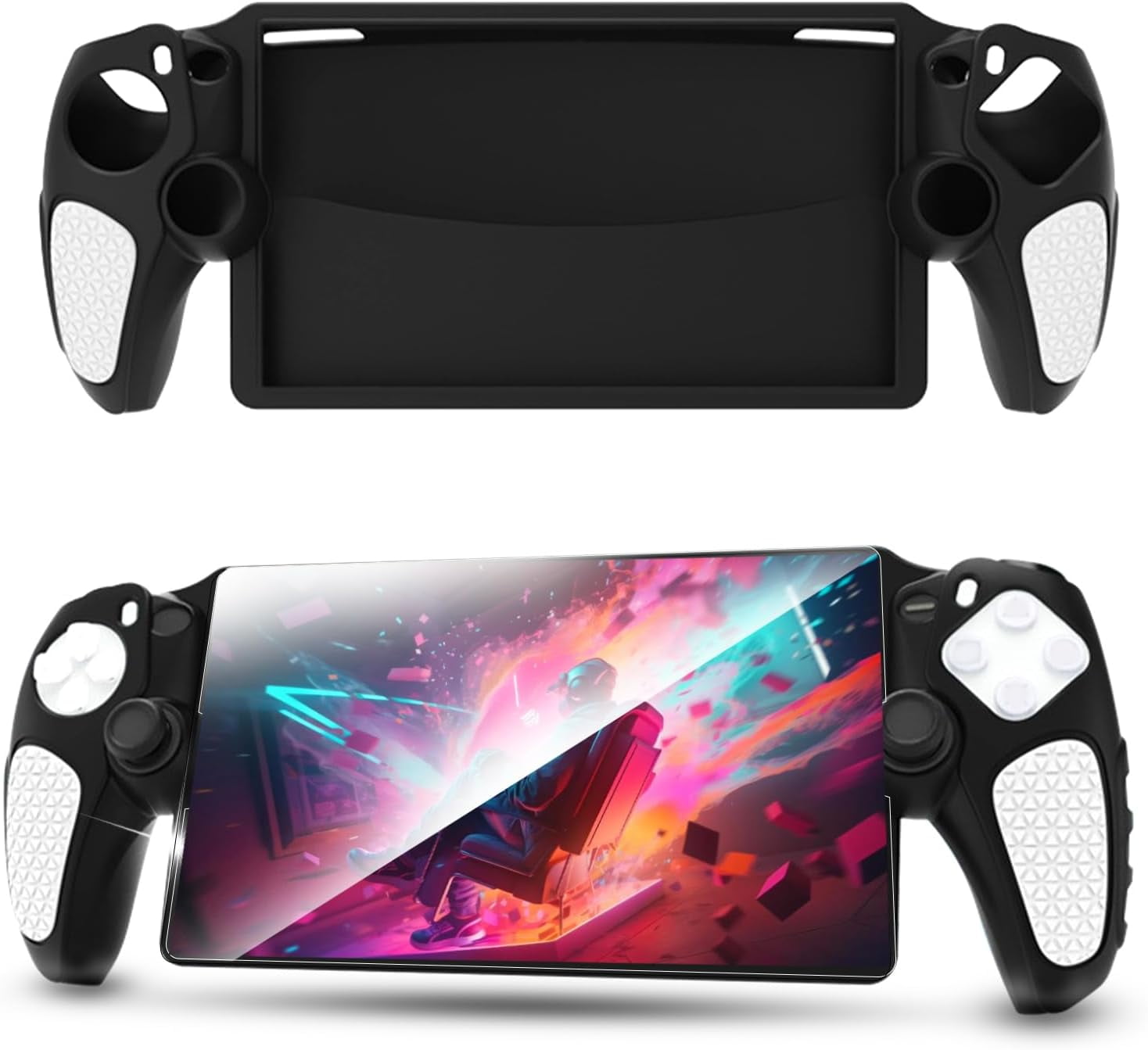 Microea for Playstation Portal Case, Silicone Case for ps Portal Shock ...