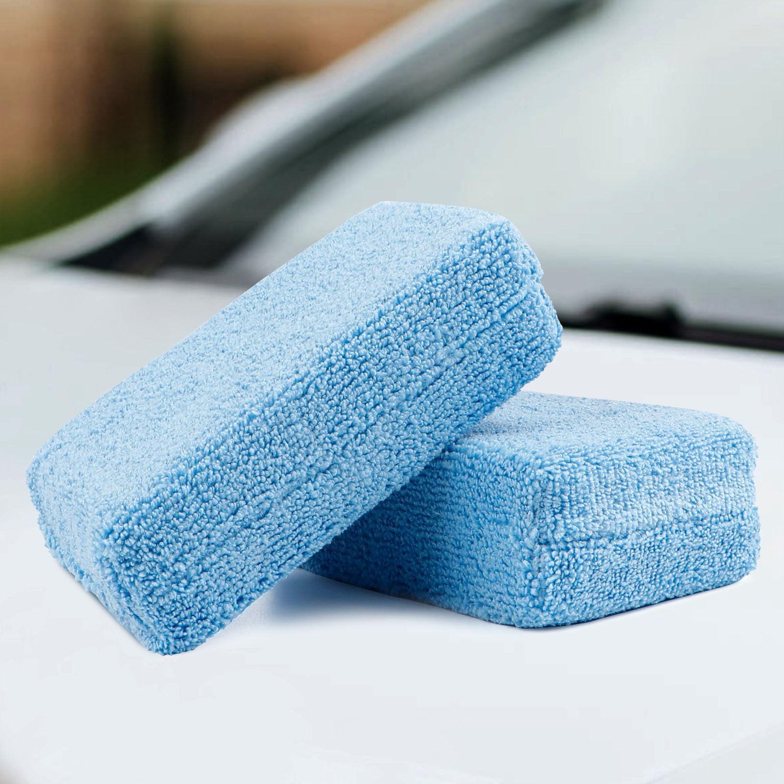 Microfiber Applicator Pads, Premium Car Wash Sponge and Cleaning Pads ...