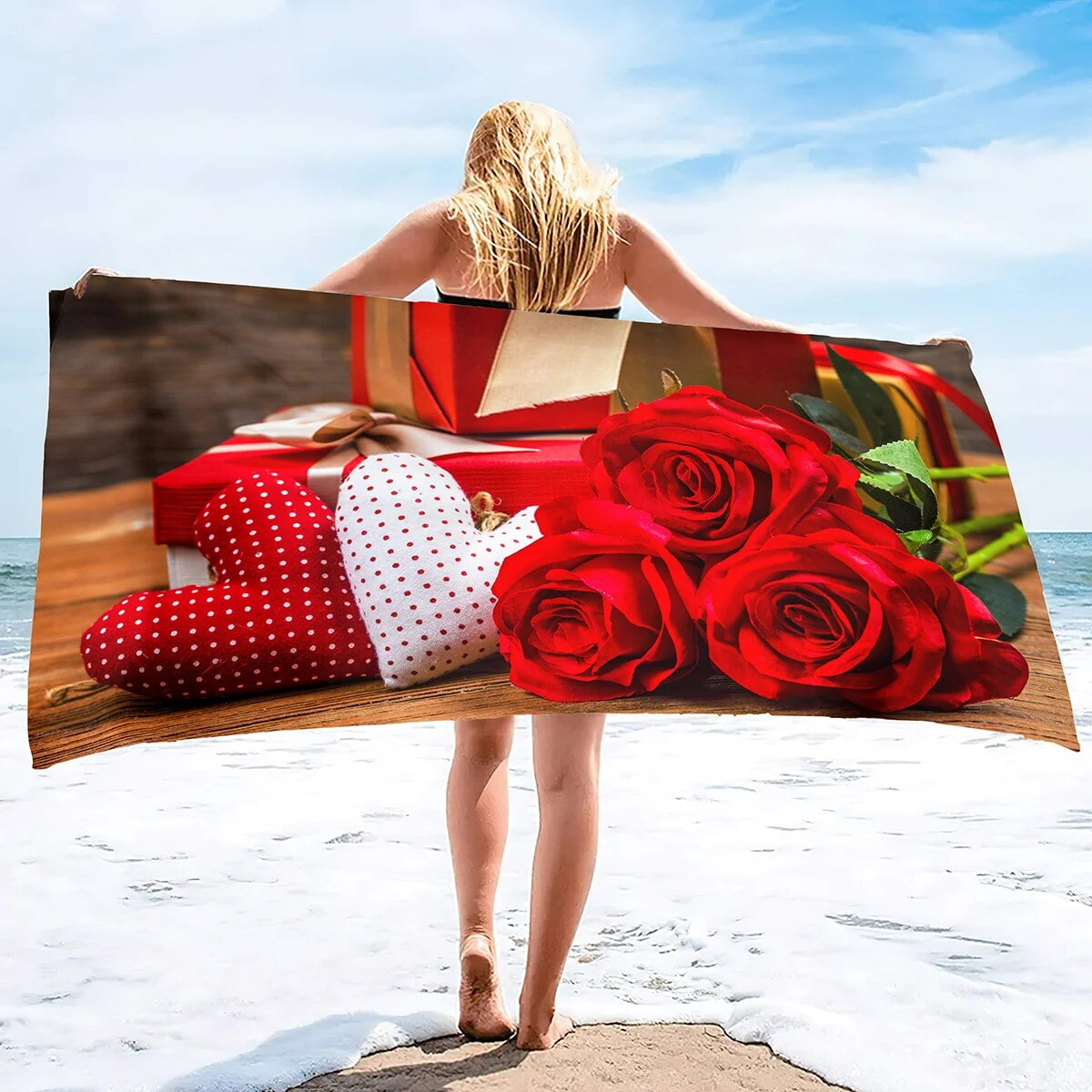 Microfiber Beach Towel Gift Boxes Oversized Sand Free Travel Towels ...