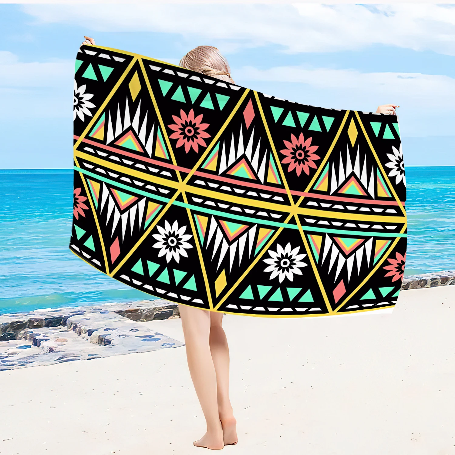 Microfiber Beach Towel Oversized Travel Beach Towels Quick Dry Sandless ...