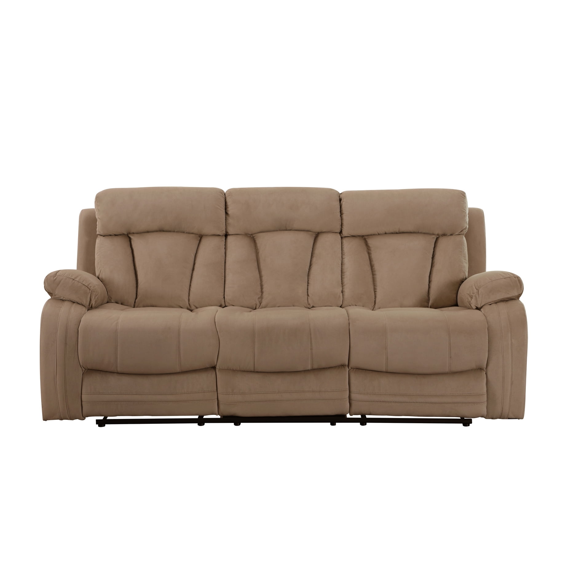 Microfiber Beige Lumbar Support Daybed - Kiln-dried Hardwood Frame, 8 ...