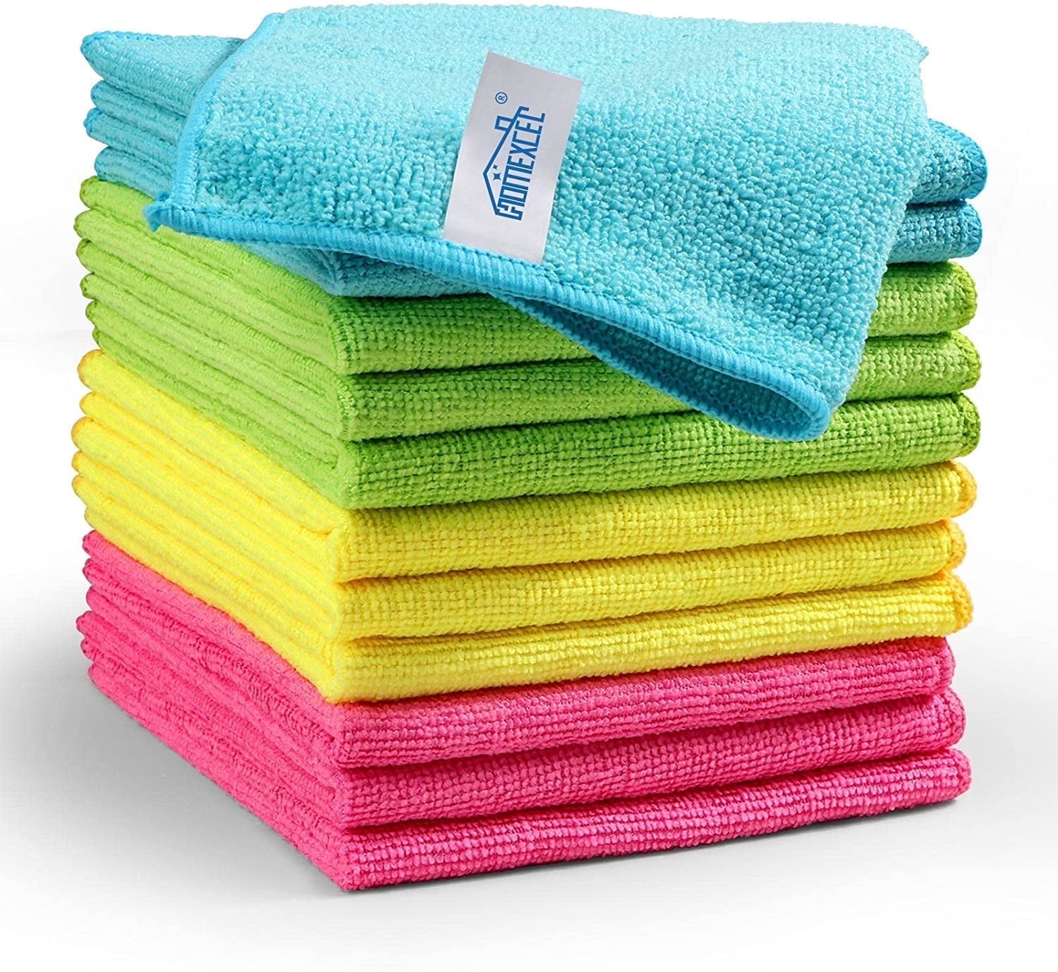 "Microfiber Cleaning Cloth,12 Pack, Streak Free, Lint Free, Reusable ...