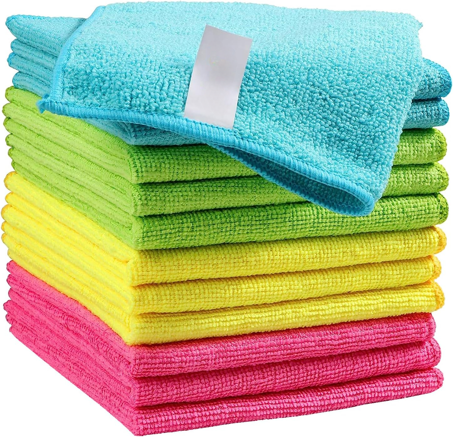 Microfiber Cleaning Cloth, Cleaning Rags, Cleaning Towels with Assorted ...