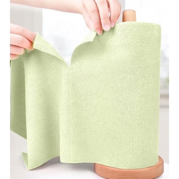 Microfiber Cleaning Cloth Roll - Tear-Away Reusable Microfiber Paper ...