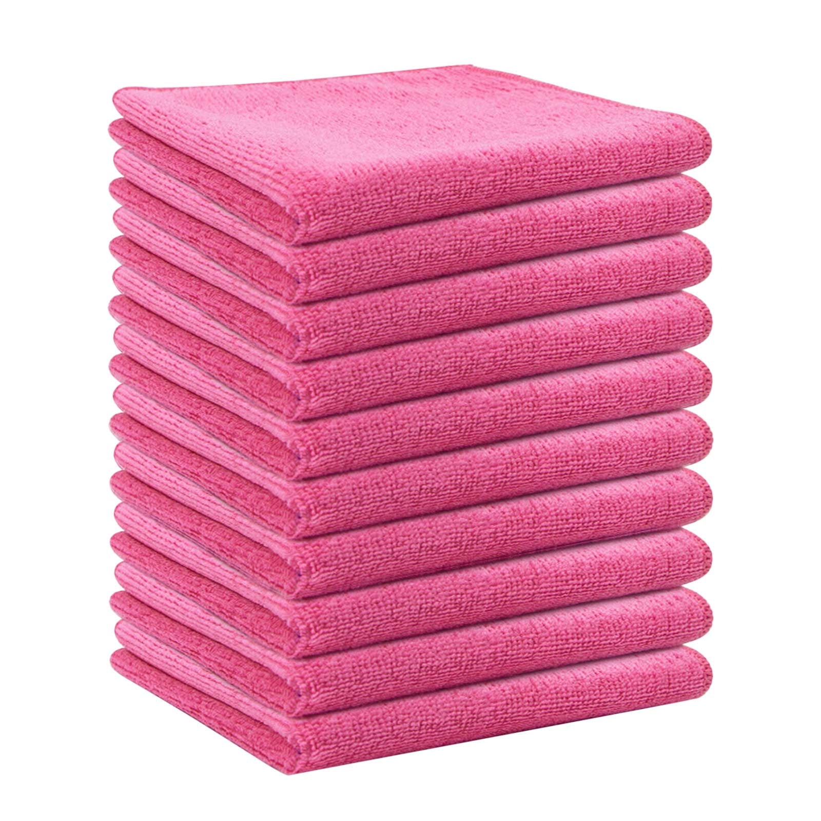 Microfiber Cleaning Cloths-10PCS, Microfiber Towels for Cars, Premium ...