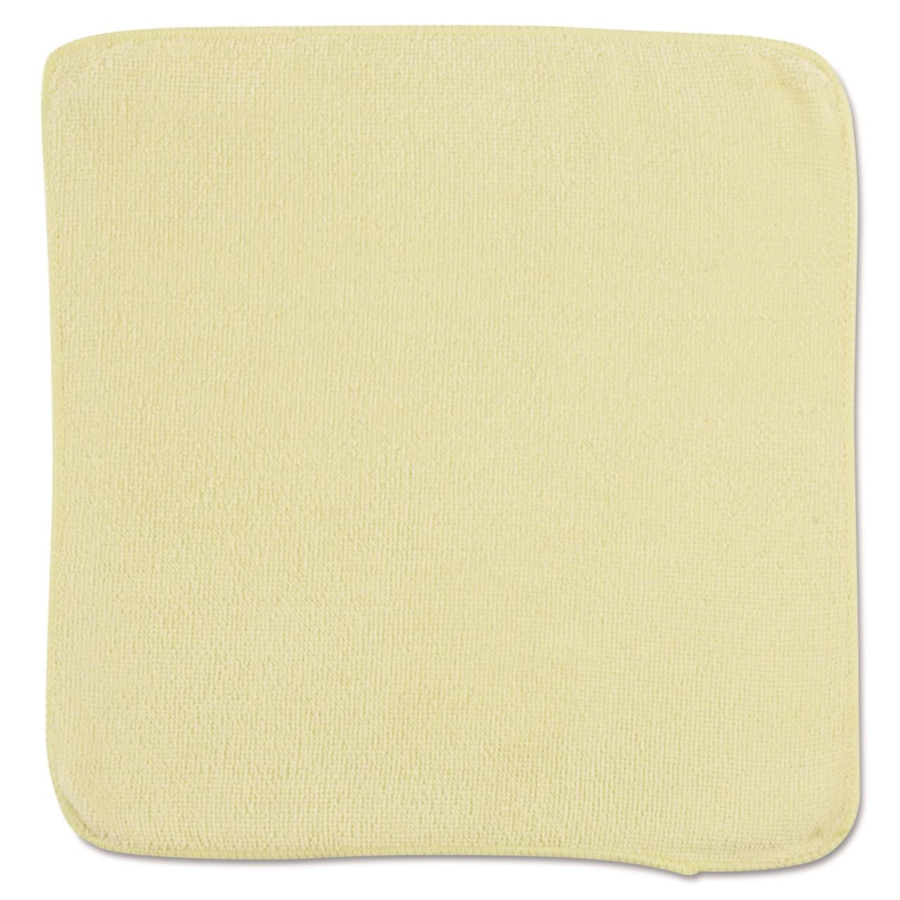 Rubbermaid Commercial Microfiber Cleaning Cloths 12 x 12 Yellow 24/Bag ...