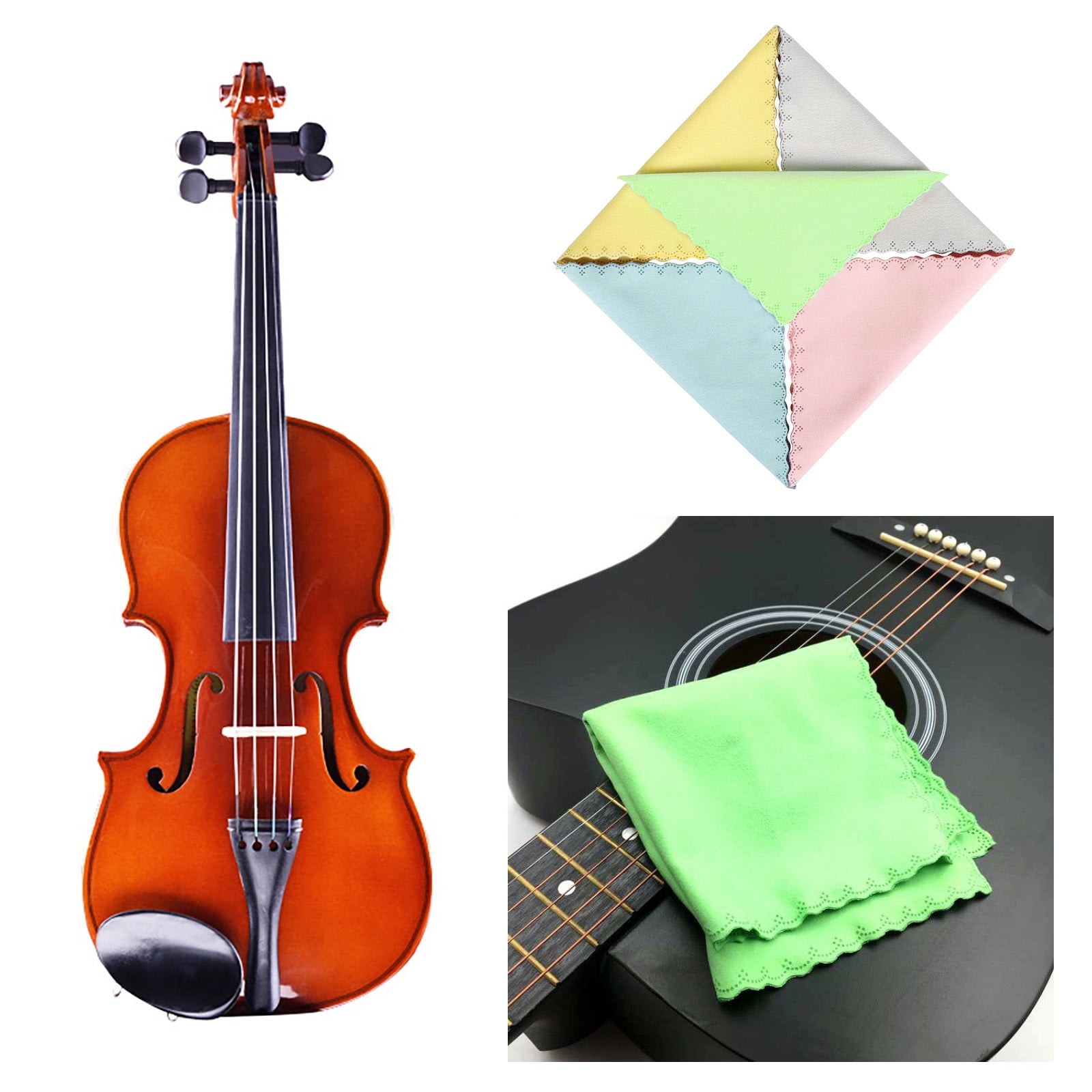Microfiber Cleaning Cloths for Instruments Guitar Violin Brass Soft ...
