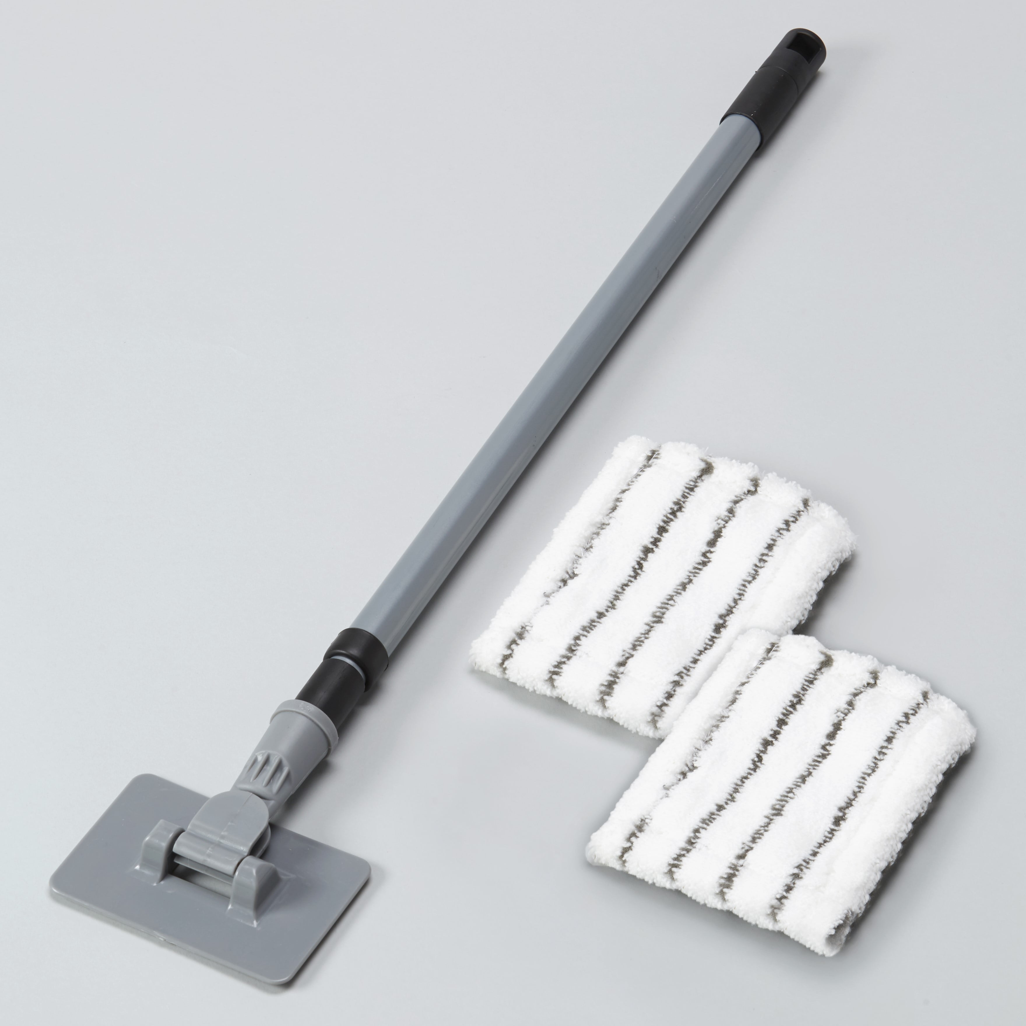 Microfiber Cleaning Pads with Metal Telescopic Pole for Reaching ...