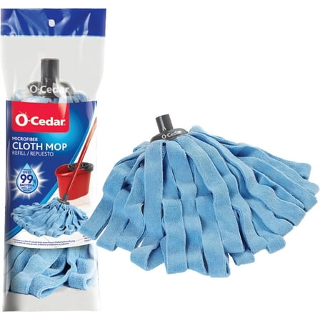 O-Cedar Microfiber Replacement Mop Head, Super Absorbent, Streak-Free ...