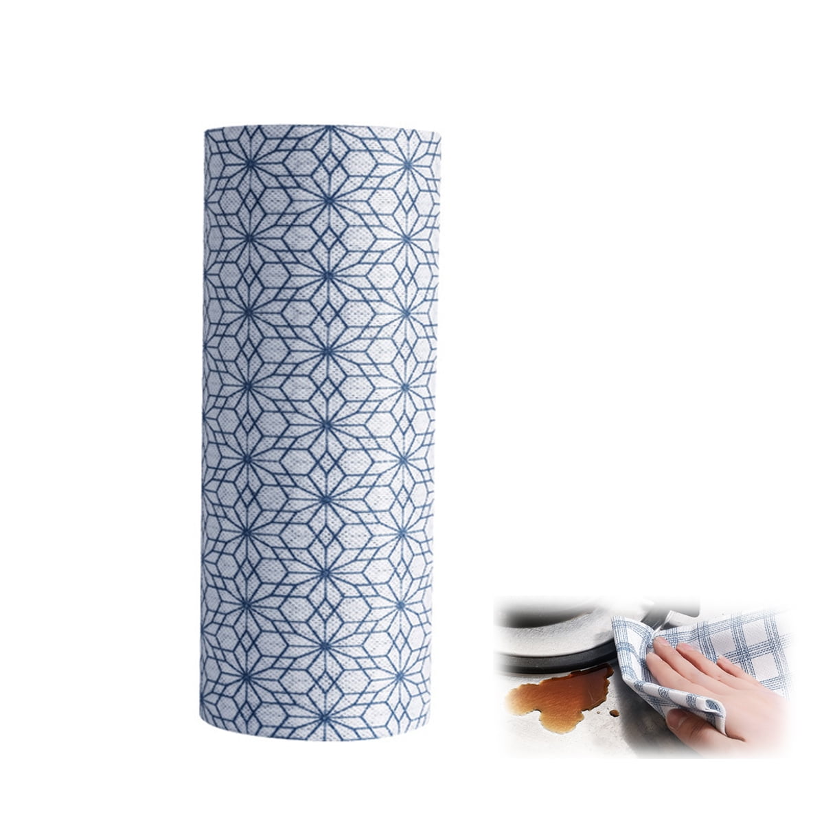 Microfiber Cloths in Roll, Lint Free Cleaning Wipes, Reusable Kitchen ...