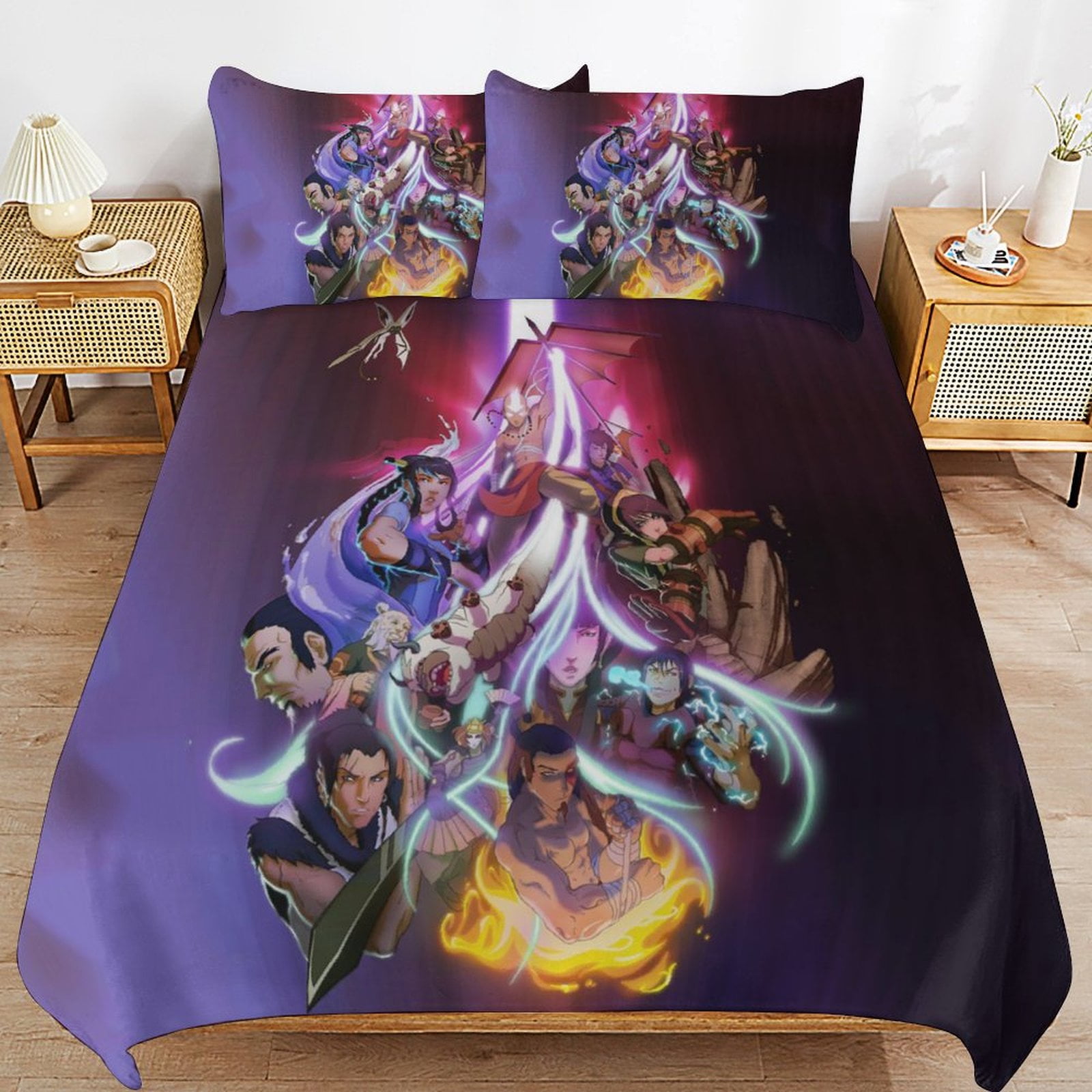 Microfiber Comforter Set,3D Printing Avatar The Last Airbender Unique 3 ...