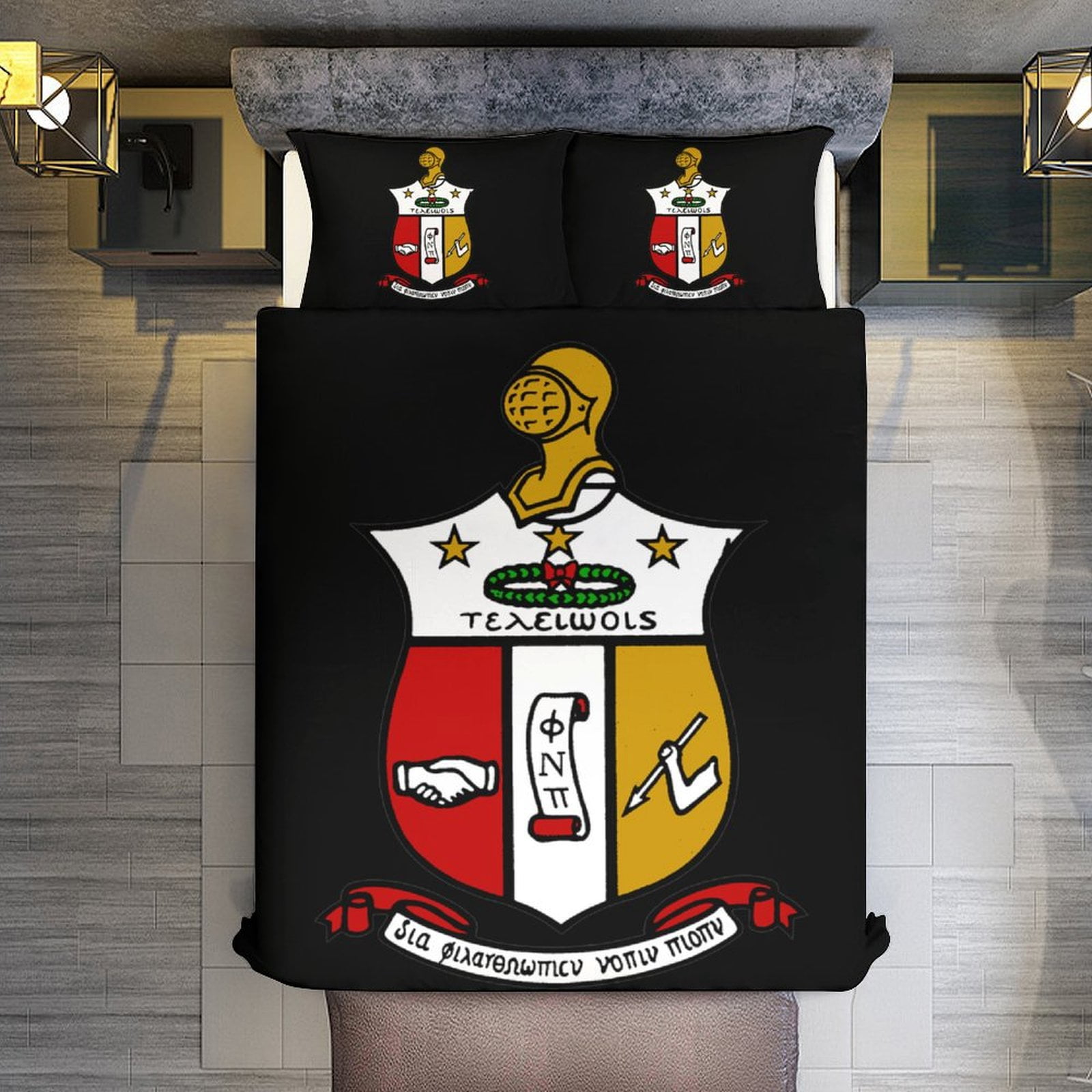 Microfiber Comforter Set,3D Printing Kappa Alpha Psi Unique 3 Piece ...