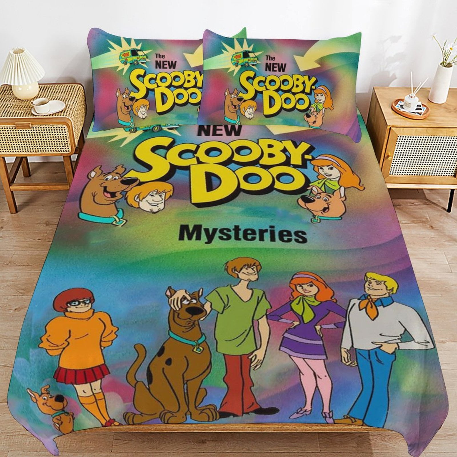 Microfiber Comforter Set,3D Printing Scooby-doo Unique 3 Piece Bedding ...