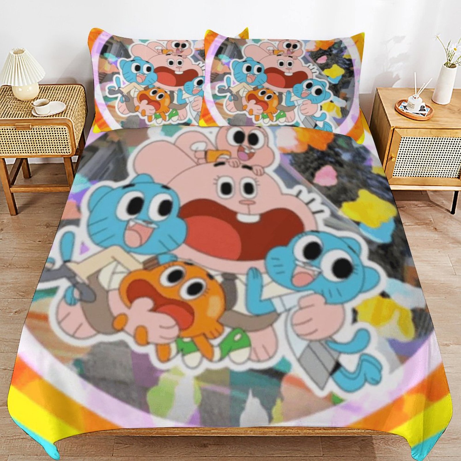 Microfiber Comforter Set,3D Printing The Amazing World of Gumball ...