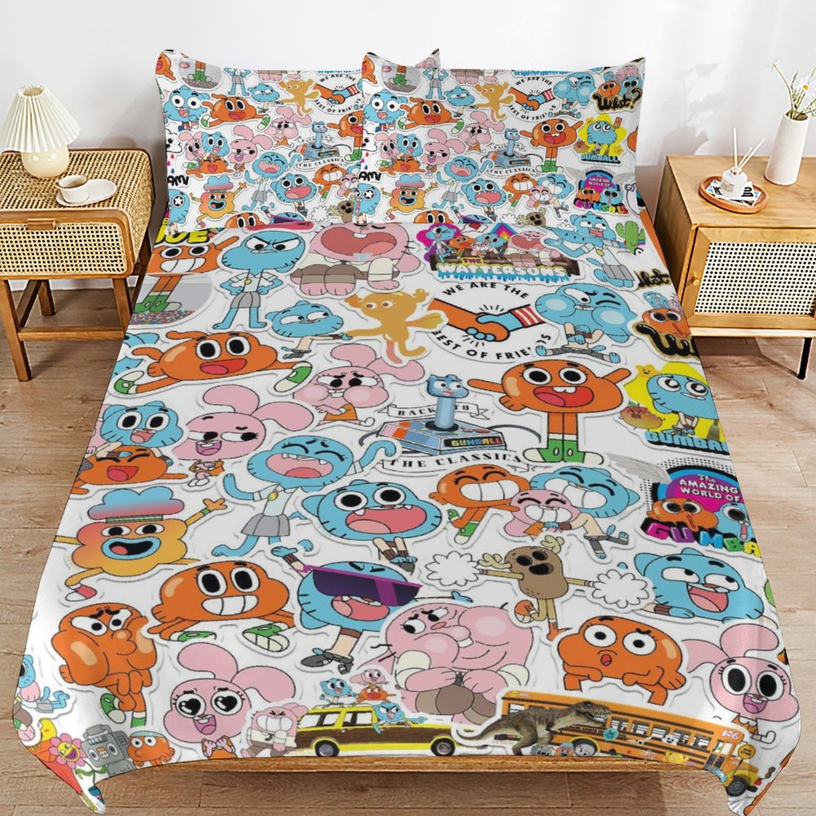 Microfiber Comforter Set,3D Printing The Amazing World of Gumball ...