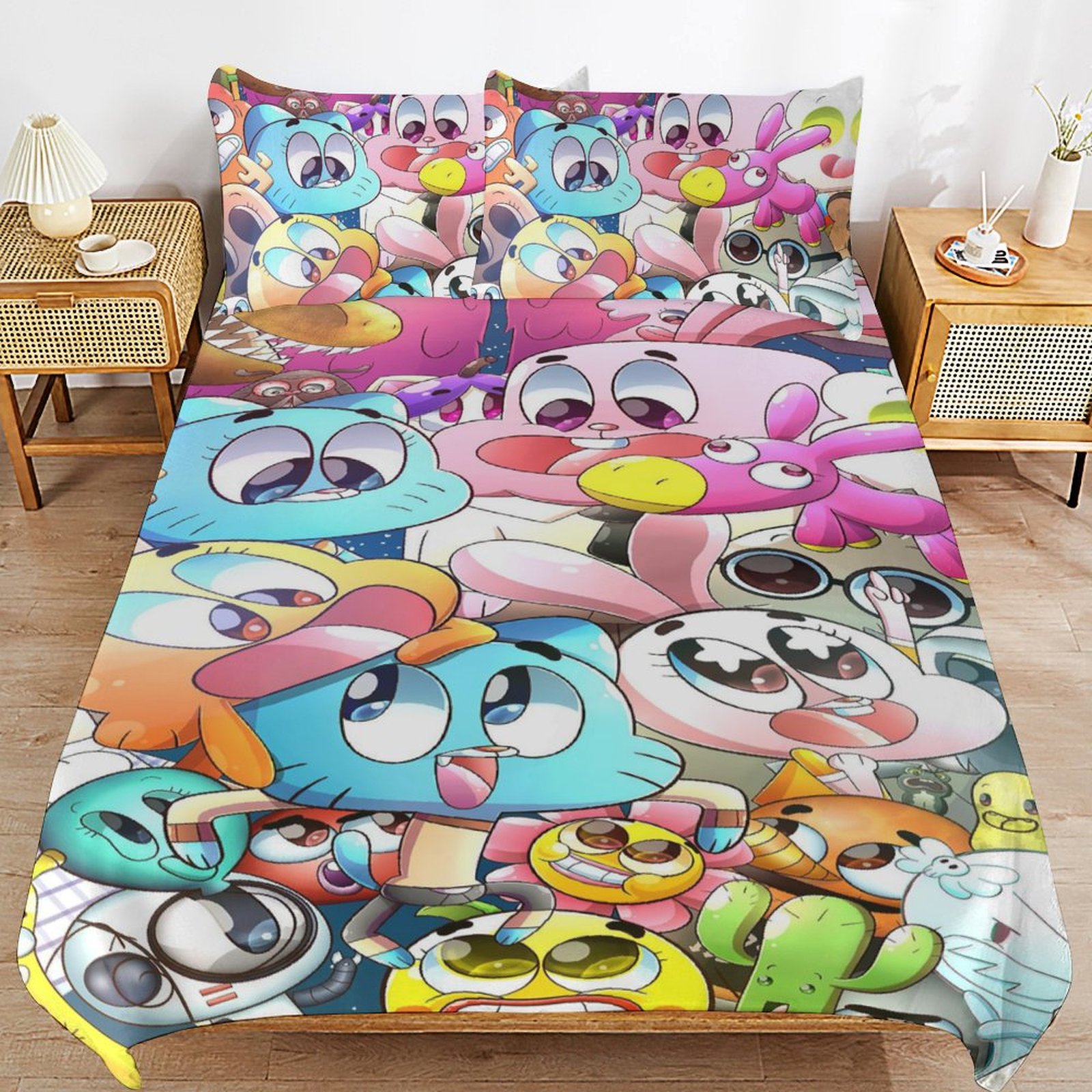 Microfiber Comforter Set,3D Printing The Amazing World of Gumball ...