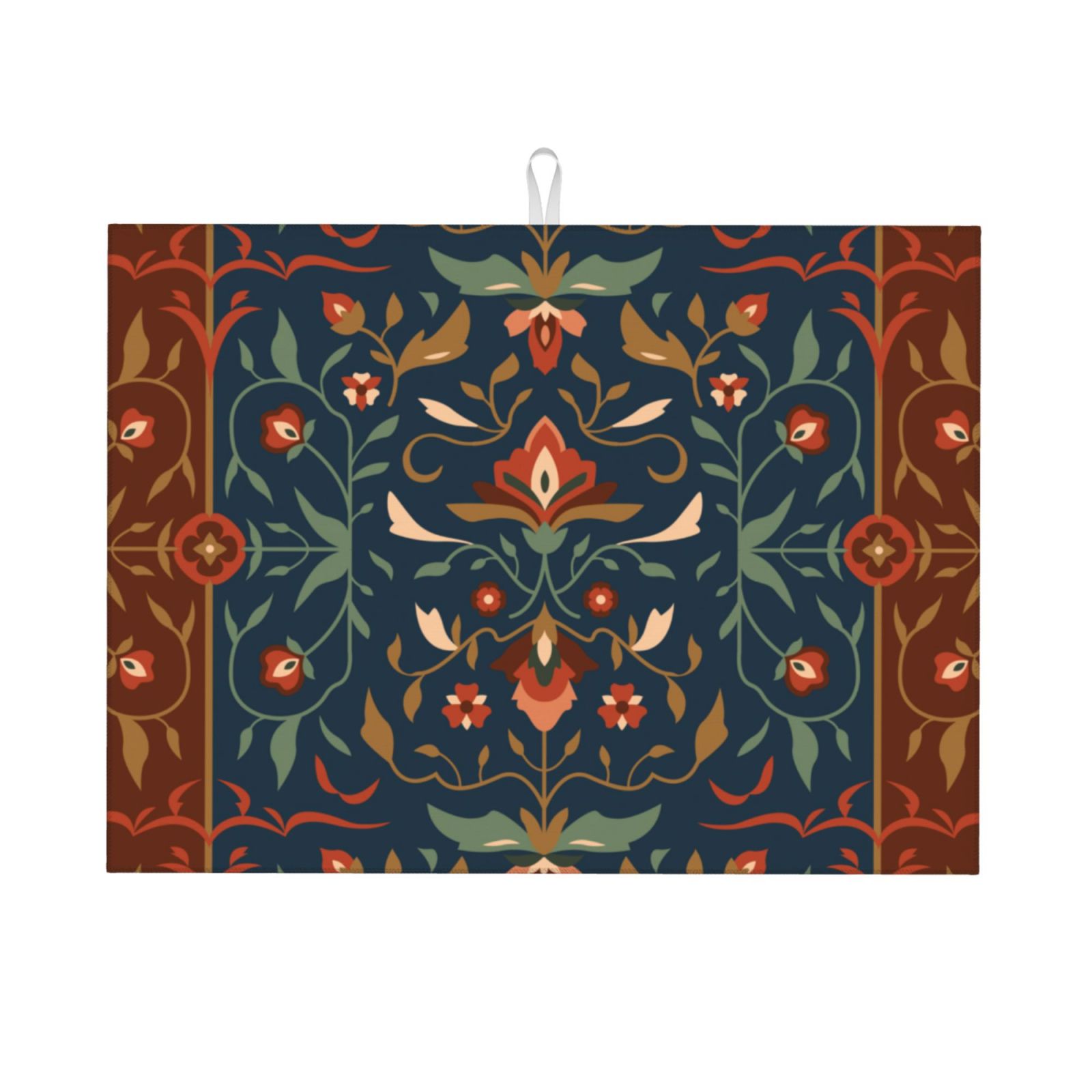 Microfiber Dish Drying Mat, Classic Turkish Rustic Pattern Dish Drying ...