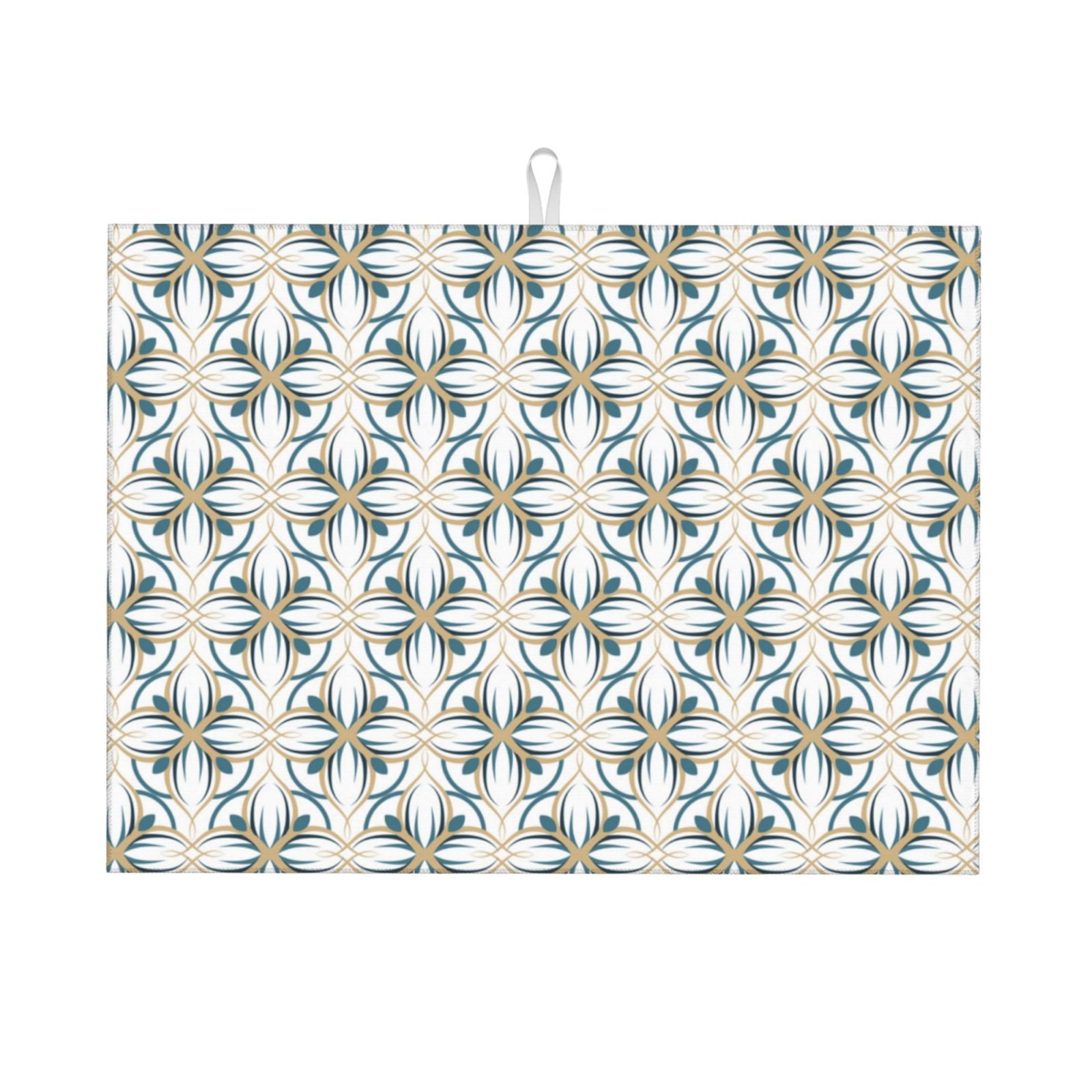 Microfiber Dish Drying Mat, Hand Painted Persian Dish Drying Pad Mats ...