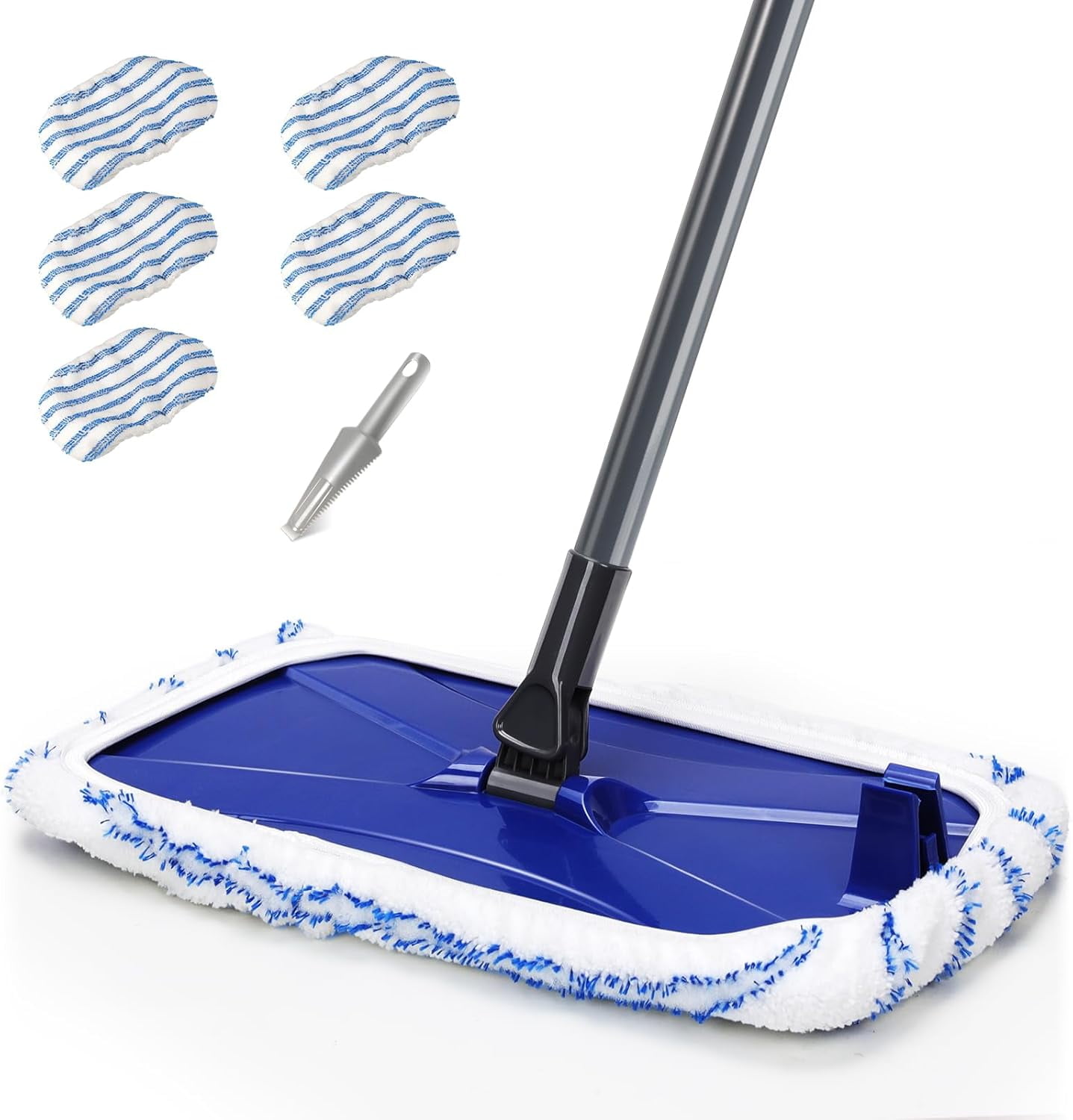 Microfiber Dust Mop for Floor Cleaning, Hardwood Flat Dry and Wet Mop ...