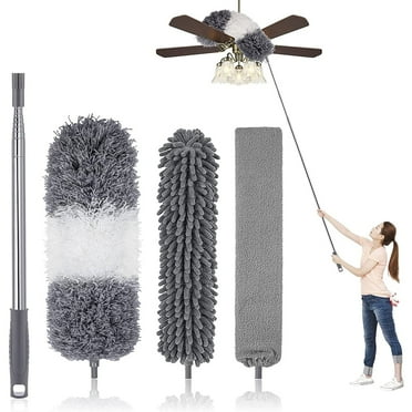 7PCS Microfiber Duster Kit with Extendable Long Handle, Telescopic ...