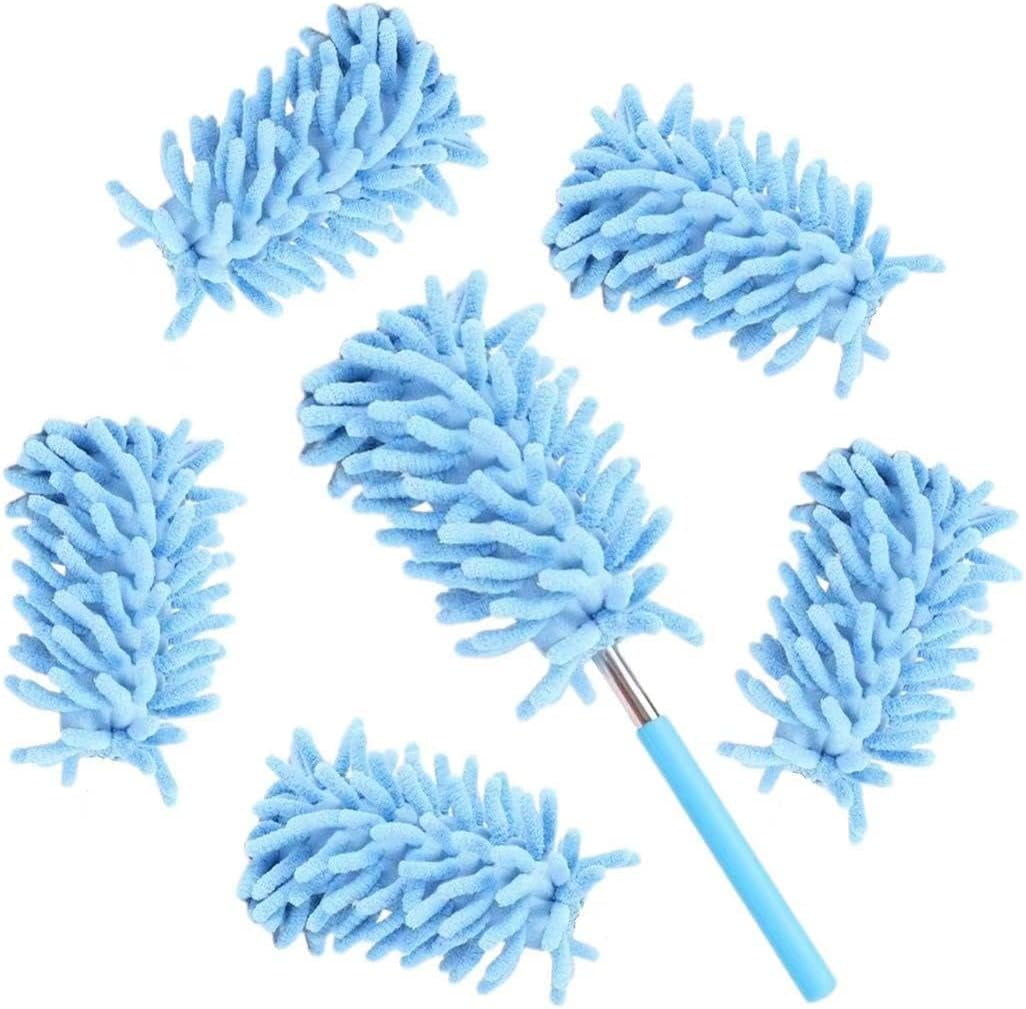 Microfiber Duster for Cleaning,6 Pcs Hand Washable Dusters with 11" to ...