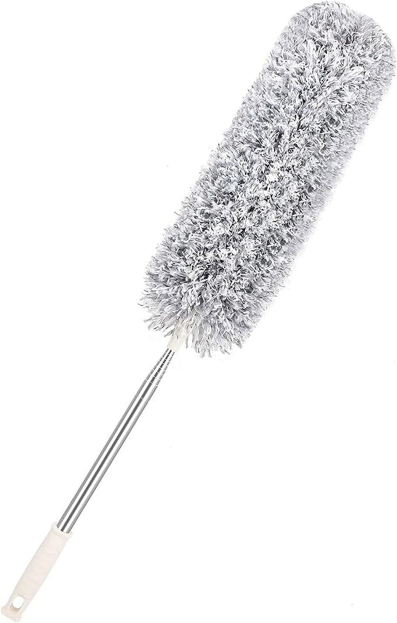 Microfiber Duster with Extension Pole 30 to 100'', Reusable,Extendable ...