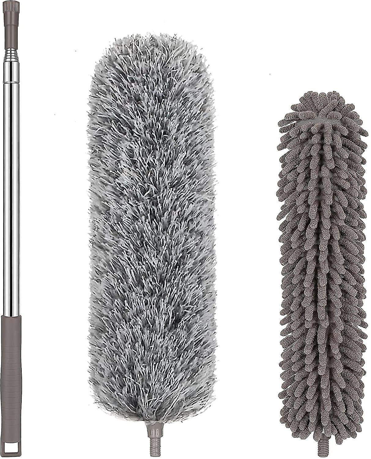 Microfiber Duster With Extension (30-100 Inch) Retractable Duster For ...