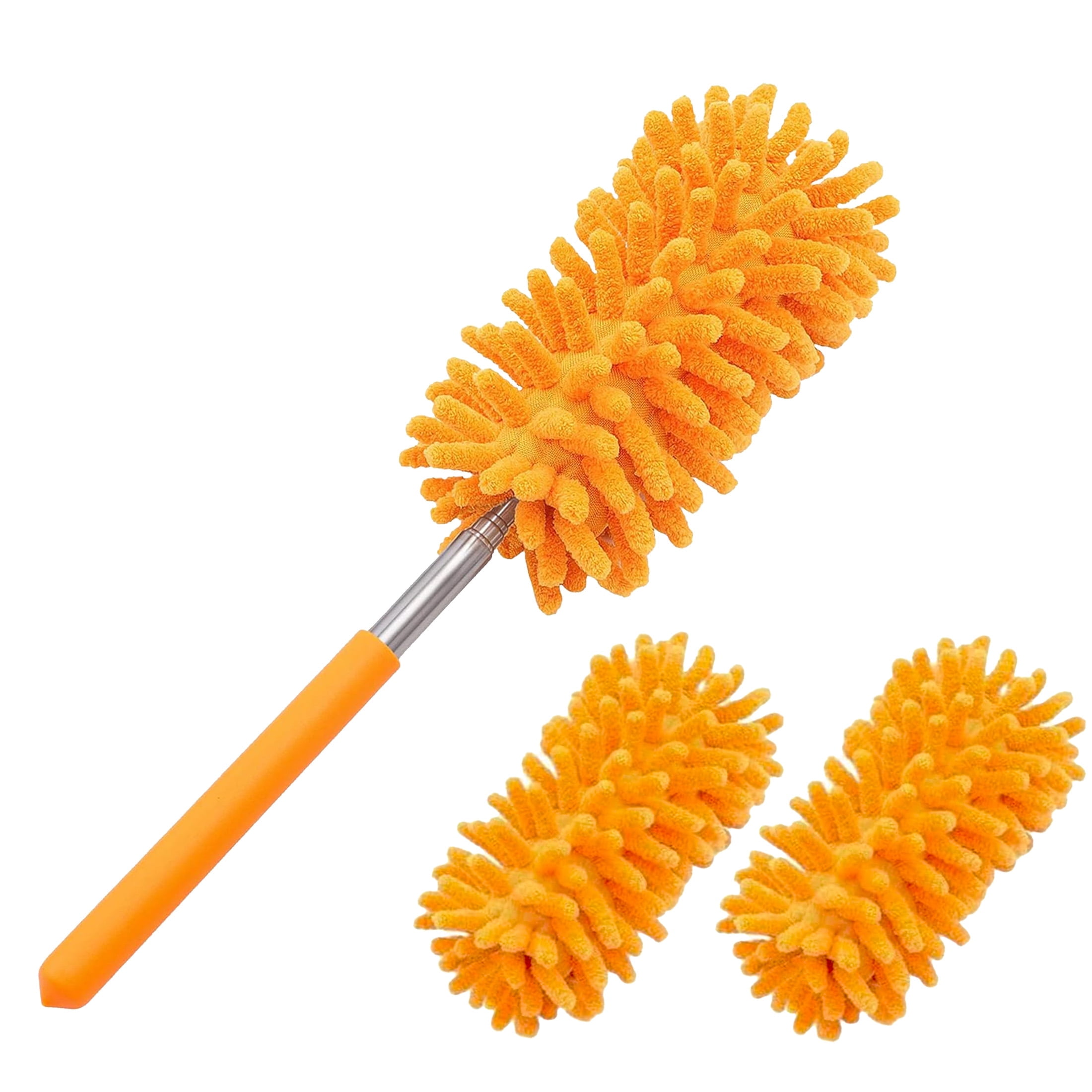 CRFYSC Microfiber Duster with Extension Pole and 3-pack Replaceable ...