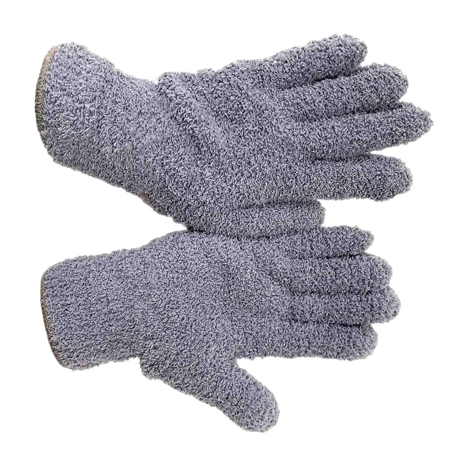 Microfiber Dusting Gloves Fine Fiber Dust Removal Gloves for Car Wash ...