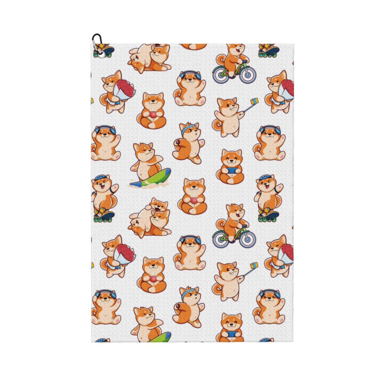 Microfiber Golf Towel, Kawaii Shiba Dog Golf Towels for Golf Bags for ...