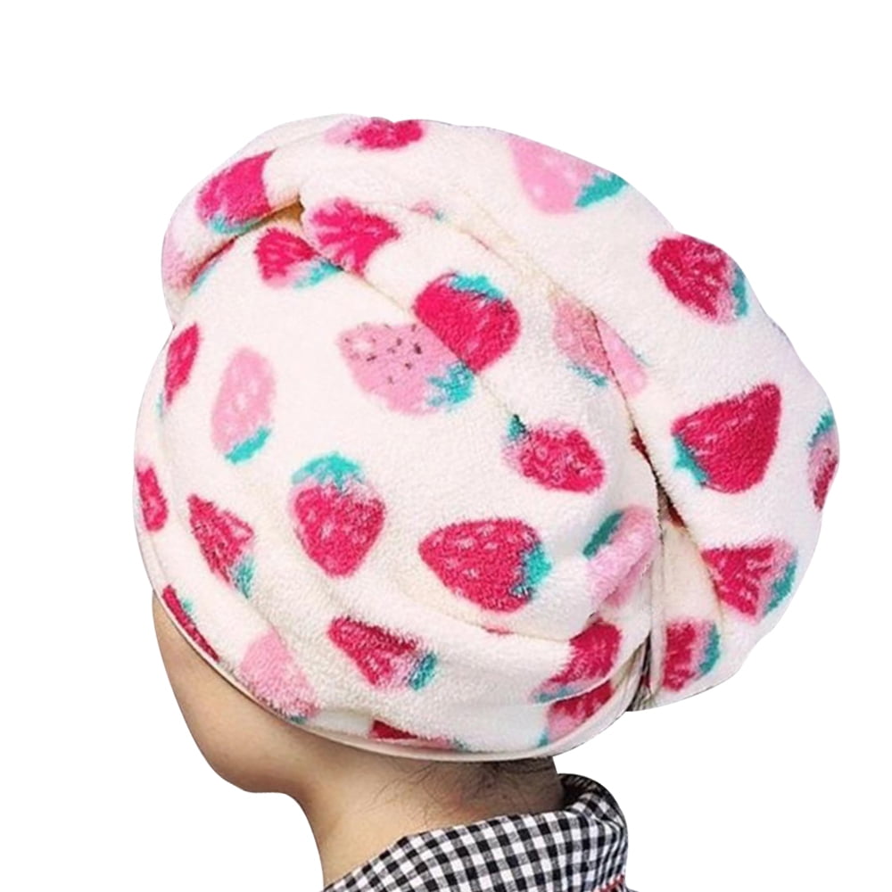 Microfiber Hair Towel Wrap Drying Twist Super-Absorbent Bath Spa Head ...