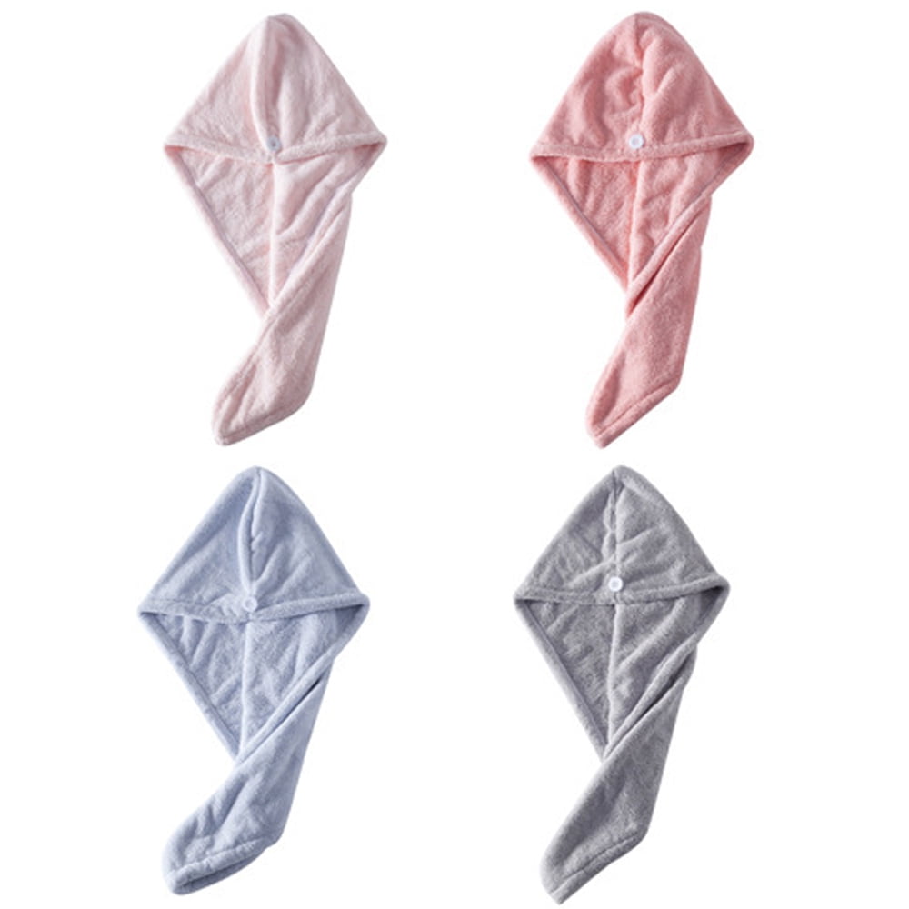 Microfiber Hair Towel Wrap Super Absorbent Twist Turban for Women Fast ...