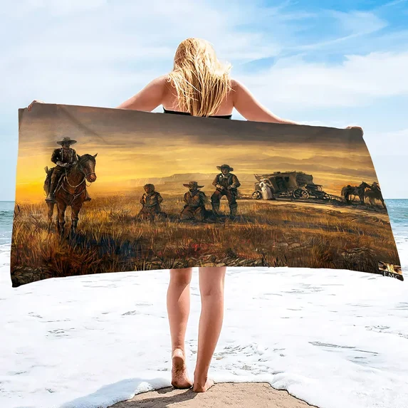 Microfiber Lightweight Thin Beach Towels for Adults and Kids Compact ...