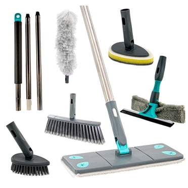 Great Value Multi-Purpose Cleaning Scrub Brush with Iron Handle, White ...