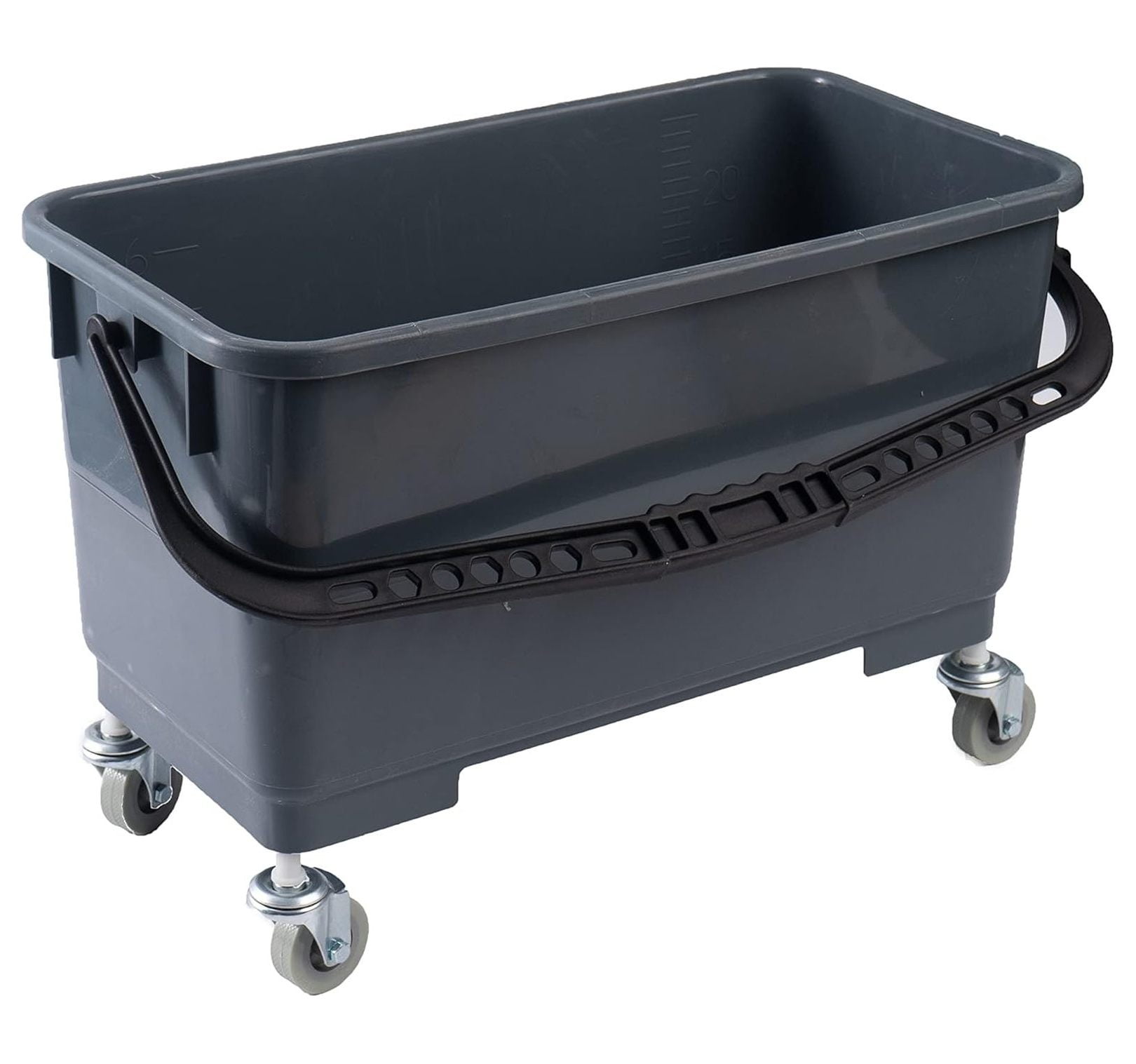 Microfiber Mop Bucket with Wringer - 6.5 Gallon Press Wring Bucket with ...