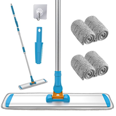O-Cedar Dual-Action Microfiber Dust Mop, 360-Degree Swivel, Extendable ...