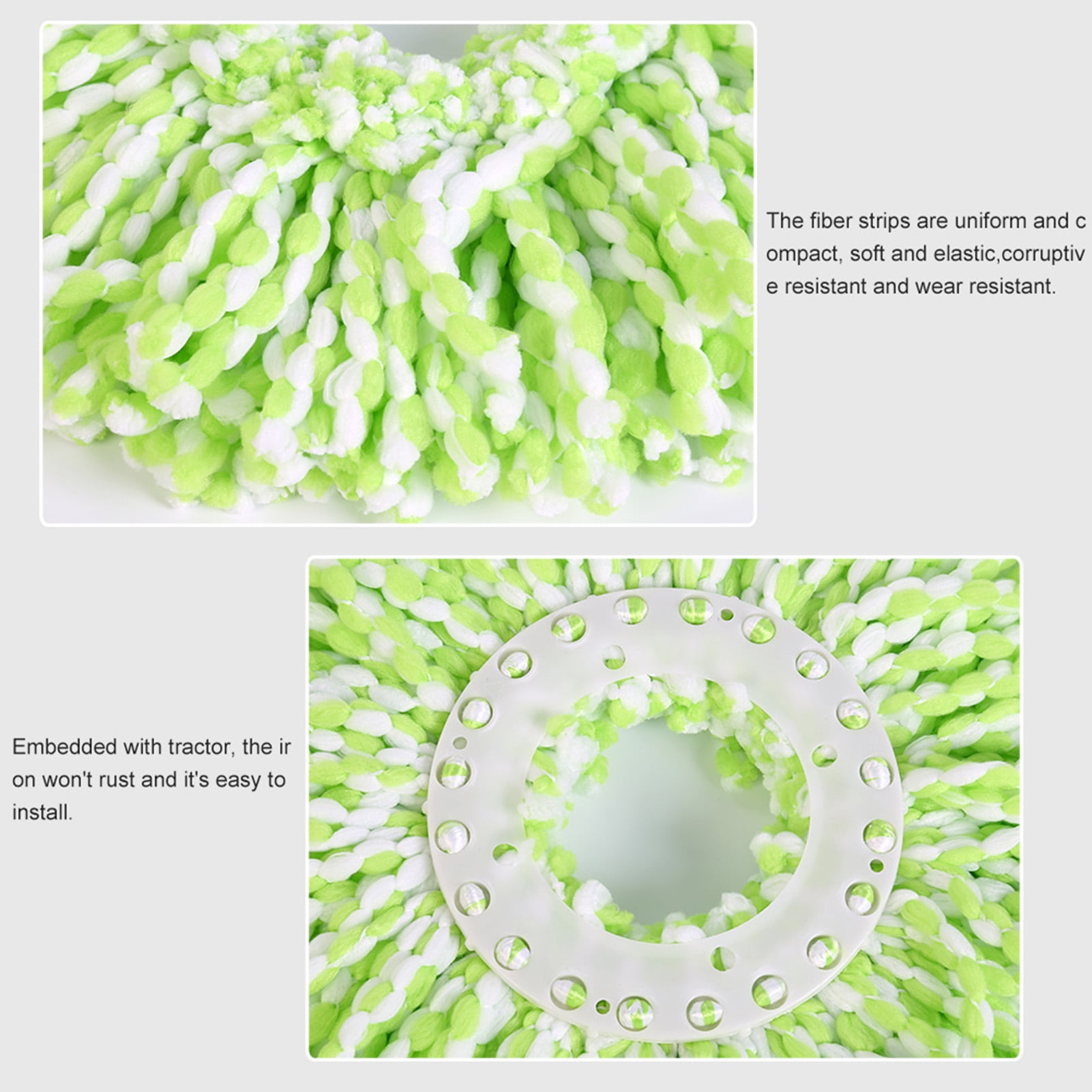 Microfiber Mop Refill, Powerful Cleaning, Compact Design, 360 , No Rust ...