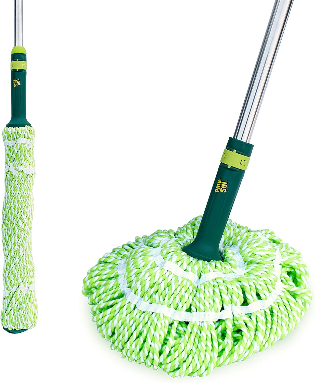 Microfiber Mop Self Wringing – Easy Squeeze Twist Design for Wet ...